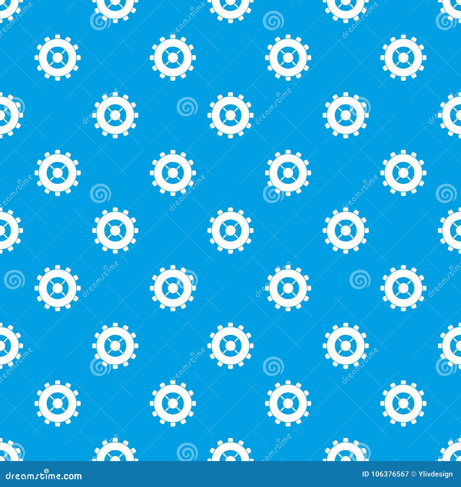 Gear pattern seamless blue stock vector. Illustration of geometric ...