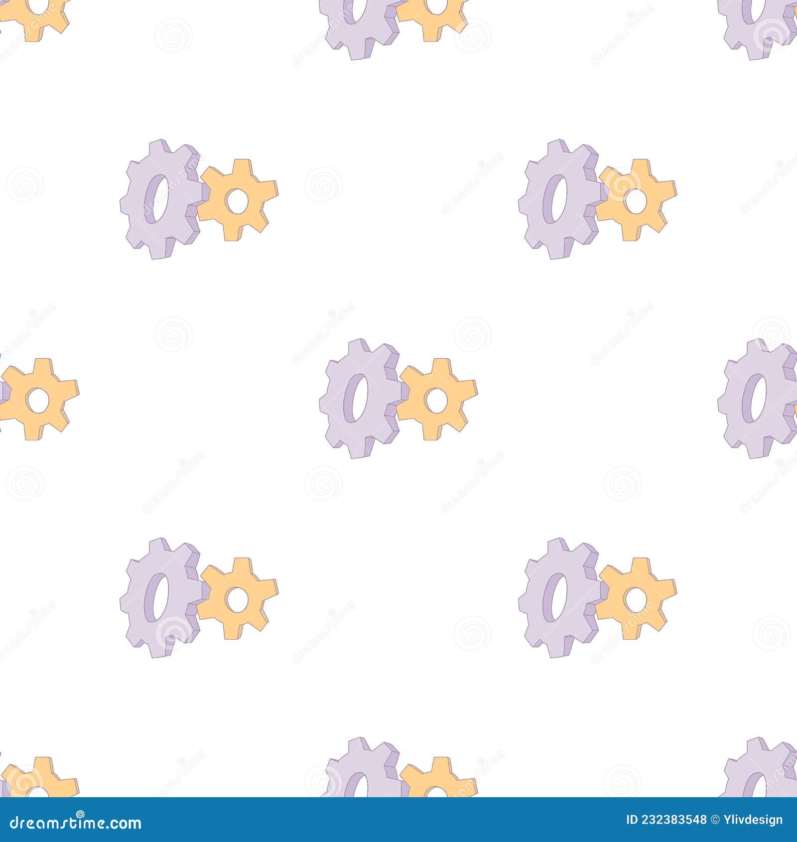 Gear Pattern Seamless Vector Stock Vector - Illustration of technical ...