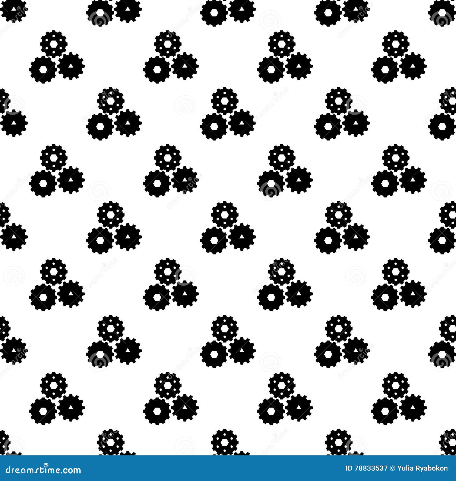 Gear pattern seamless stock vector. Illustration of gearing - 78833537