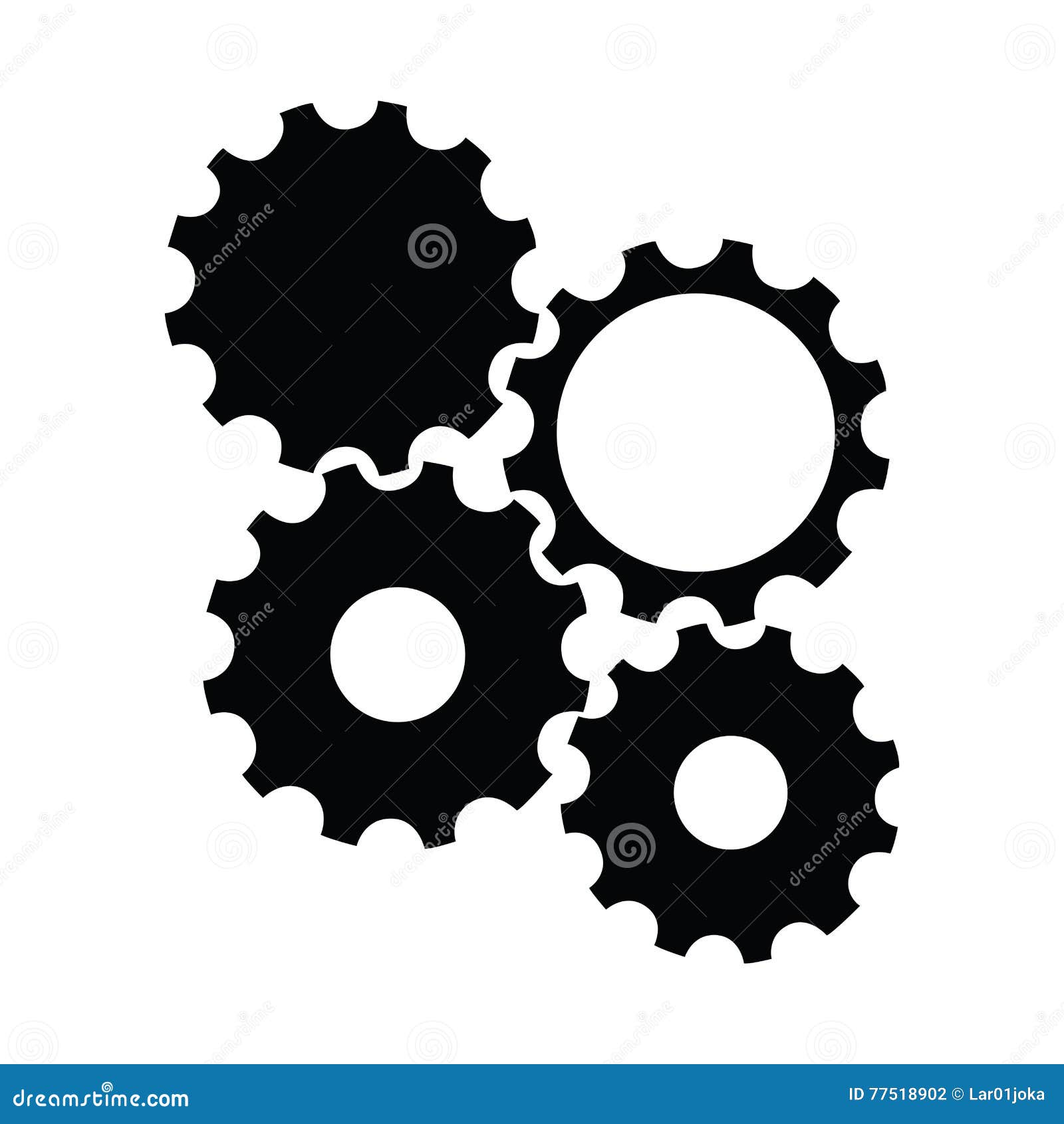 Gear piece stock illustration. Illustration of isolated - 77518902