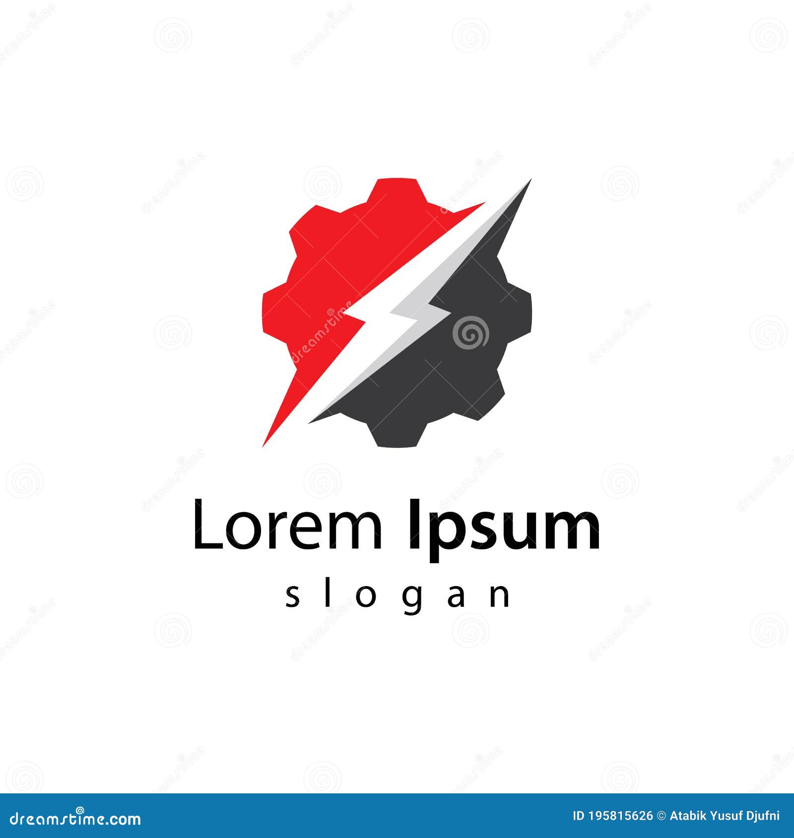 Gear power logo images stock vector. Illustration of icon - 195815626