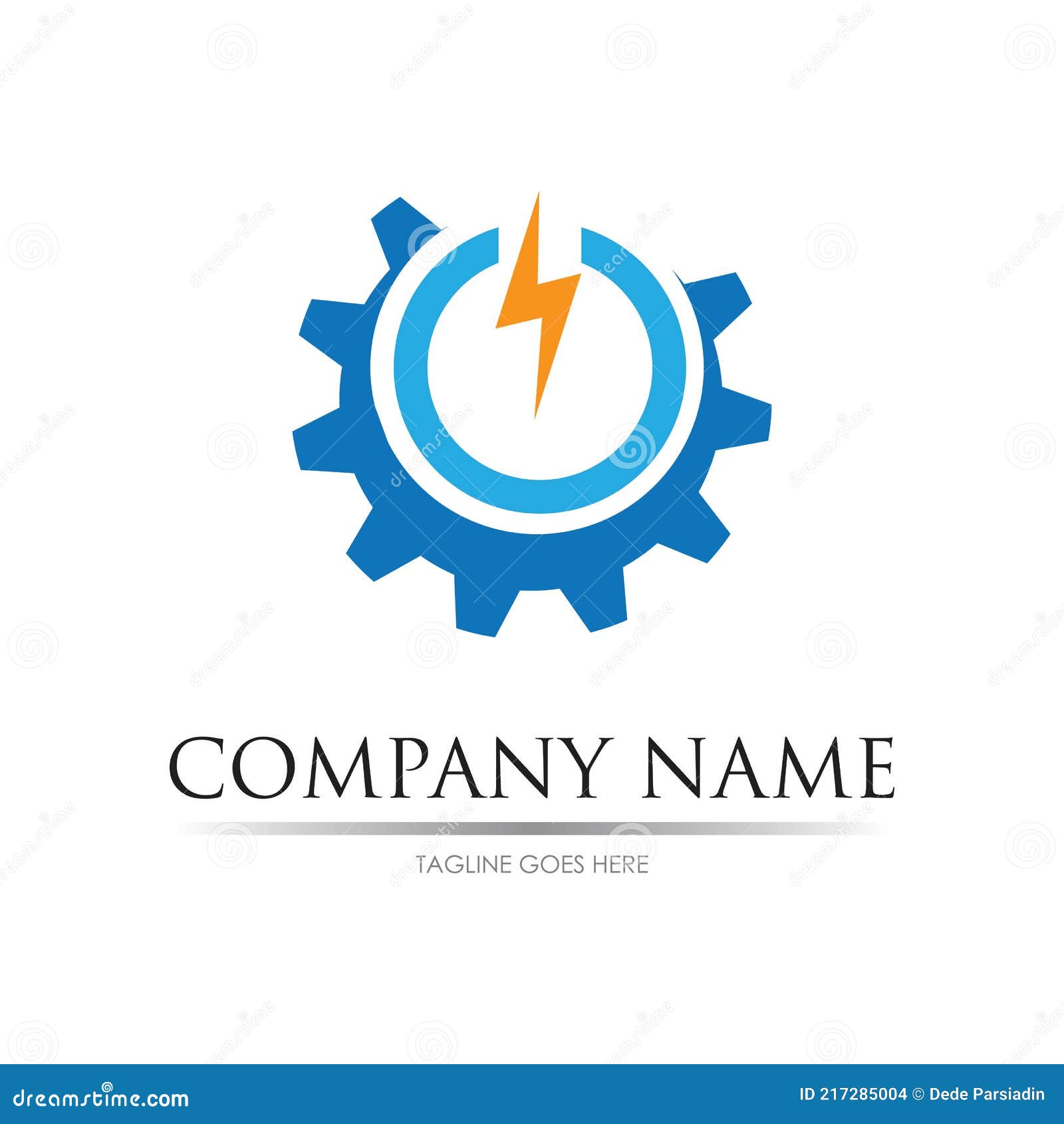 Gear Power Logo Images Illustration Design Template Stock Vector ...
