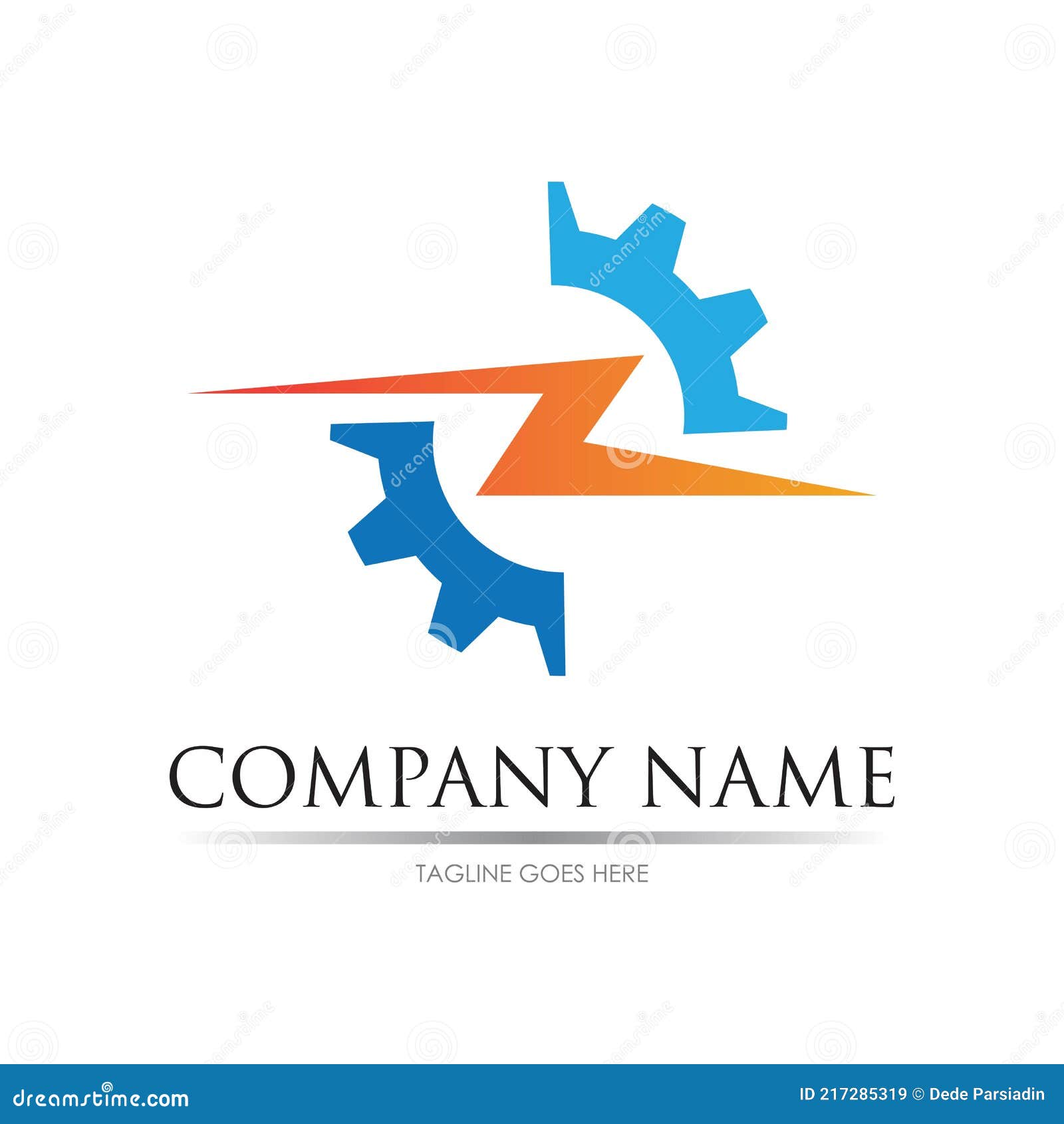 Gear Power Logo Images Illustration Design Template Stock Vector ...