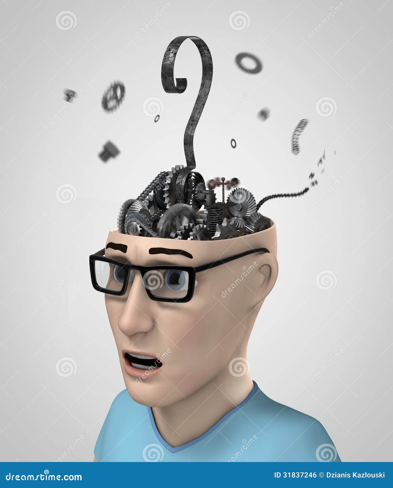 Break A Question Mark With A Hammer. Tried Breaking Concept. Cute Flat ...