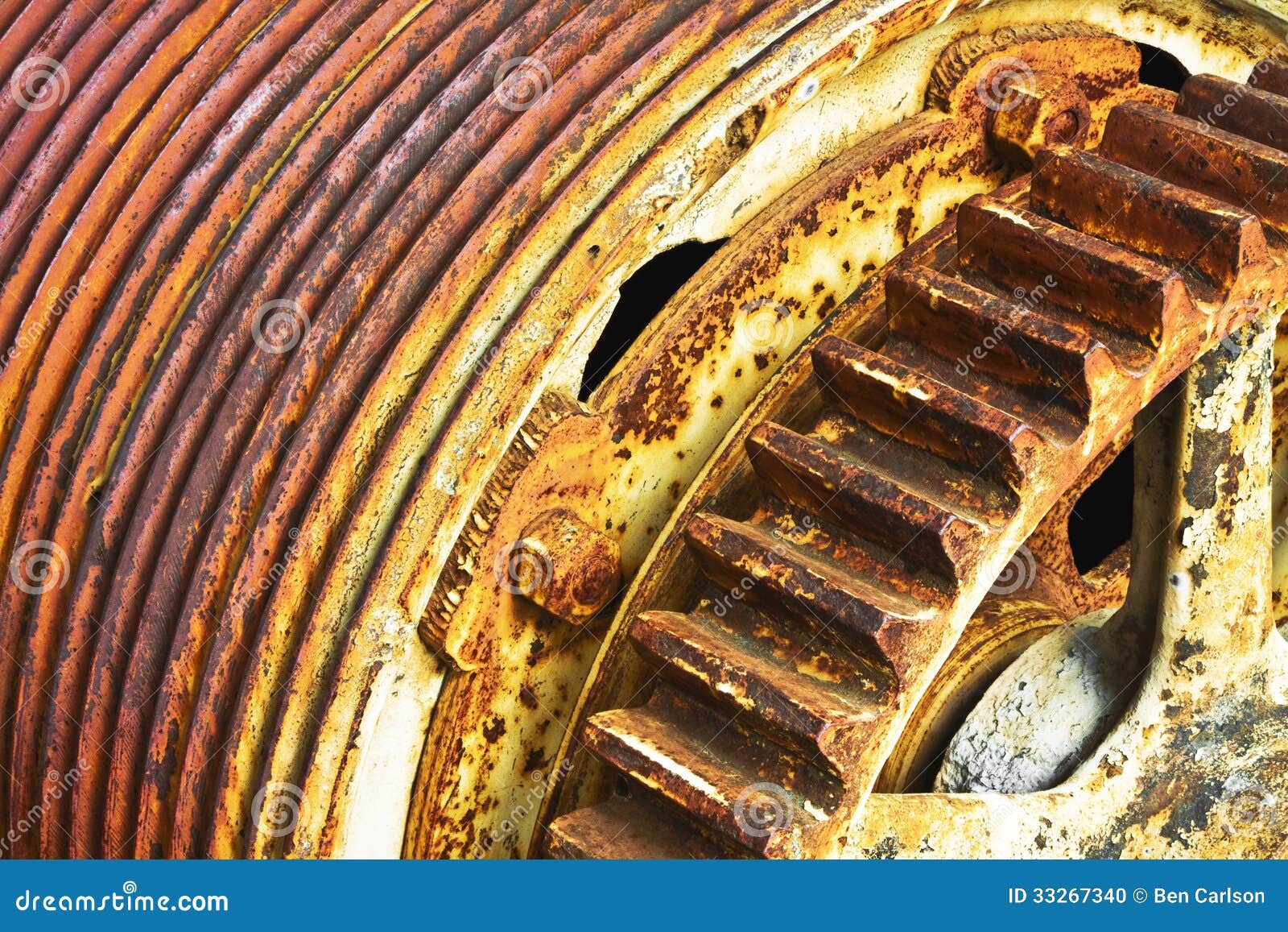 Gear and Reel Rust stock photo. Image of rusty, spokes - 33267340