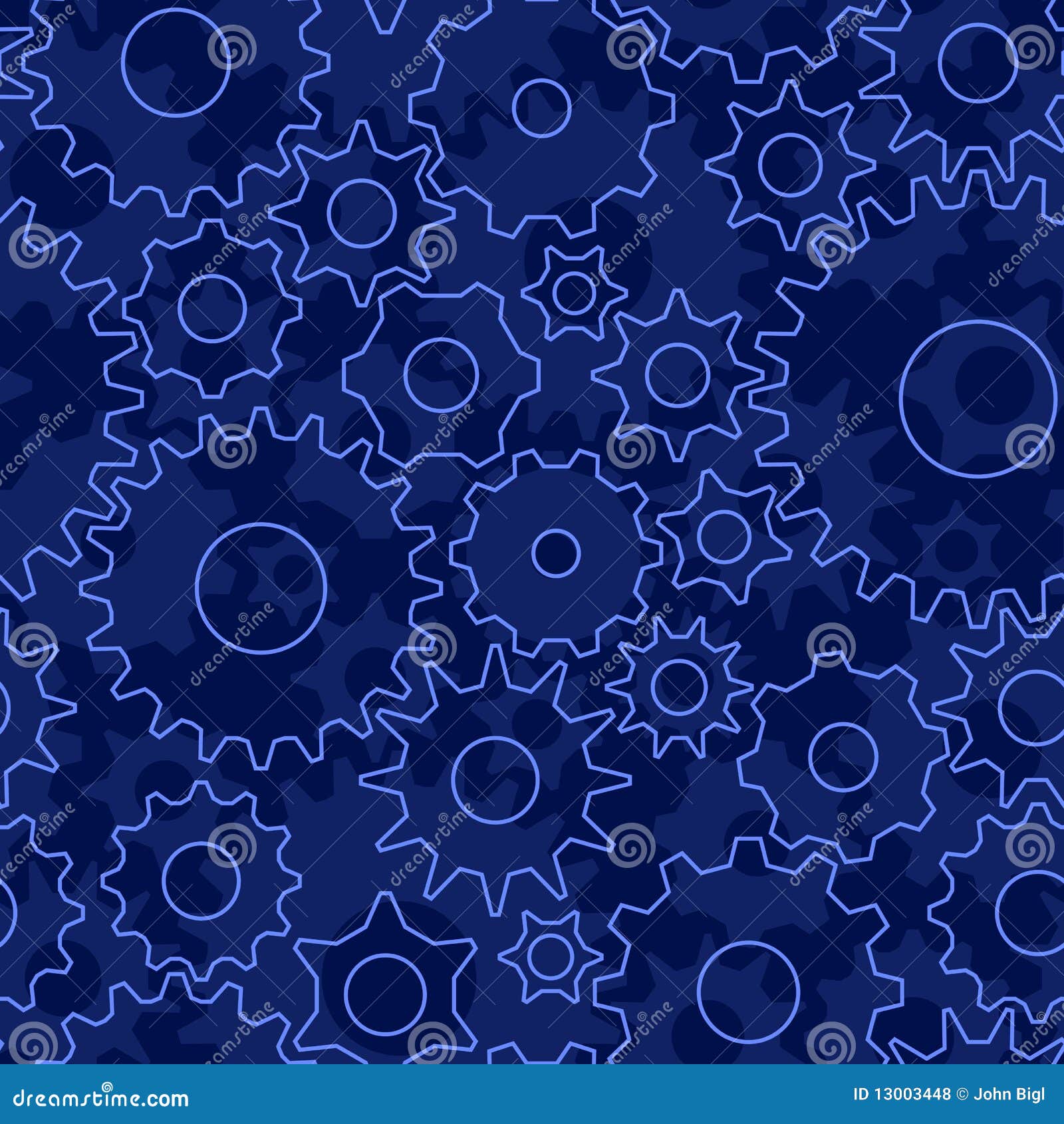 Gear seamless background stock vector. Illustration of seamless - 13003448