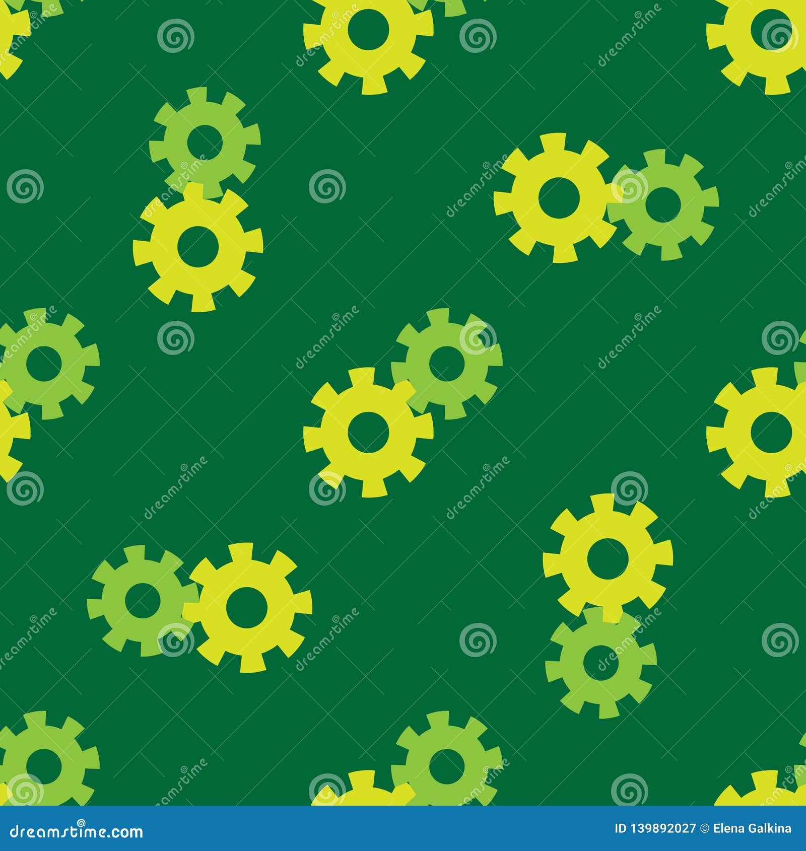 Gear seamless pattern stock vector. Illustration of engine - 139892027