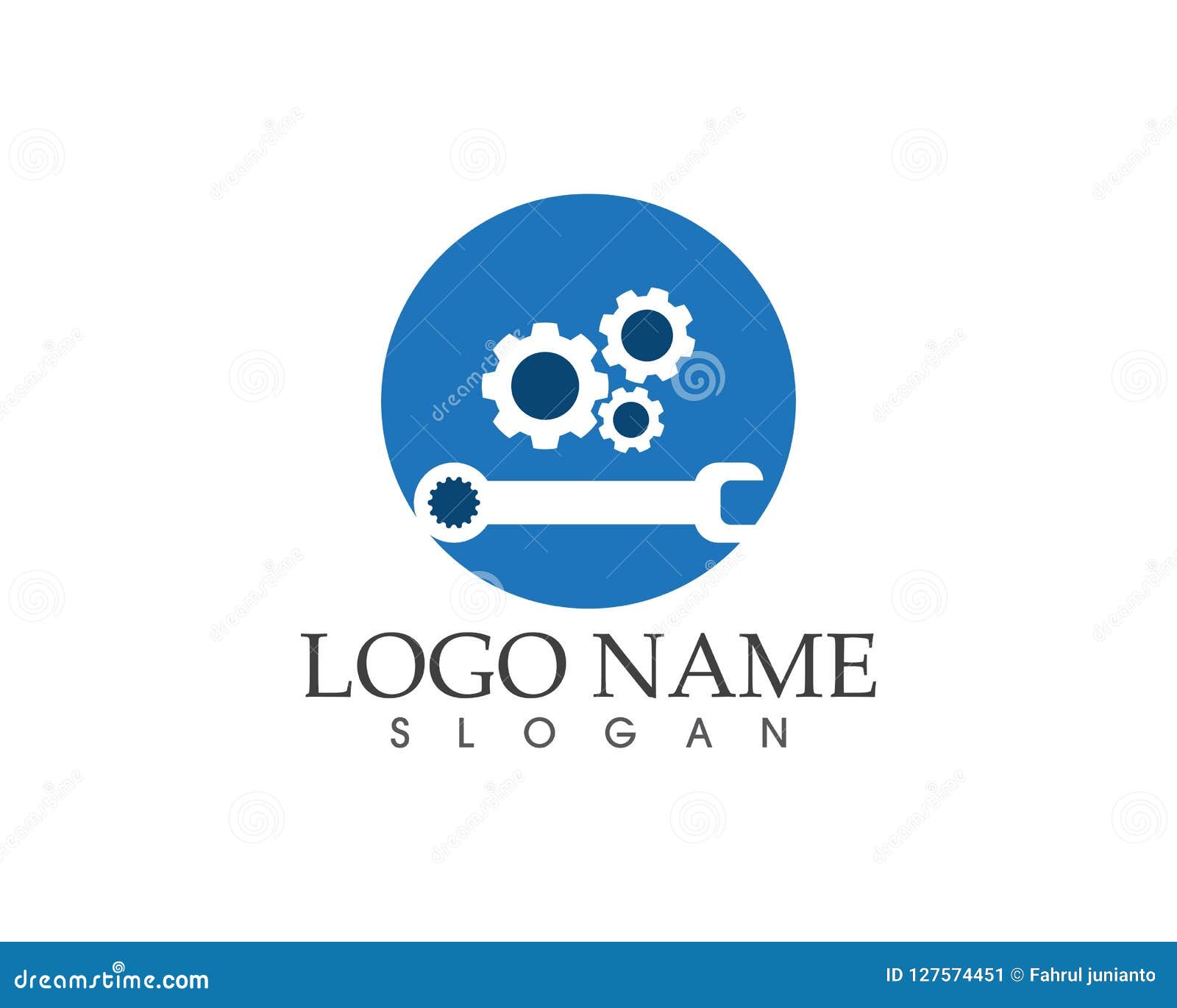 Gear service logo vector stock vector. Illustration of development ...