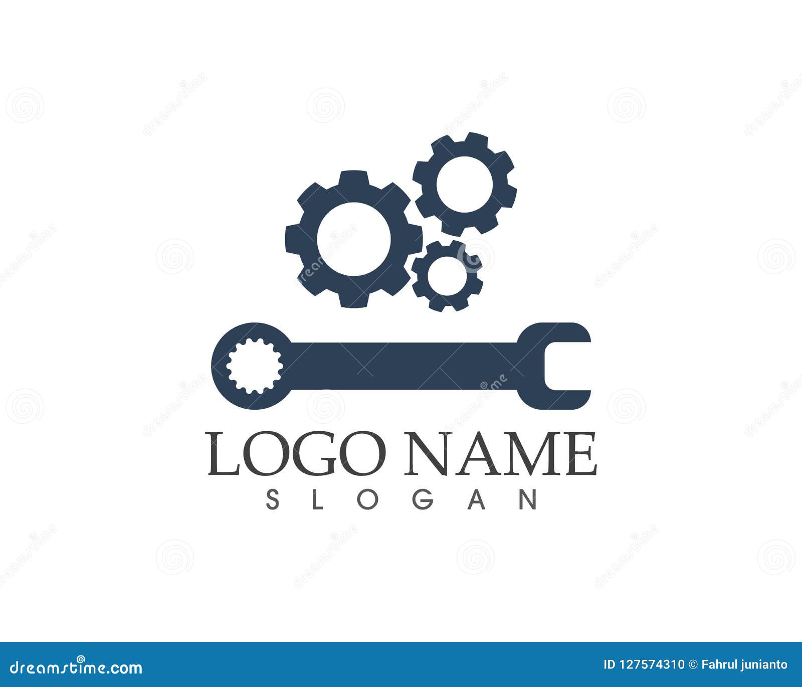 Gear service logo vector stock vector. Illustration of gear - 127574310