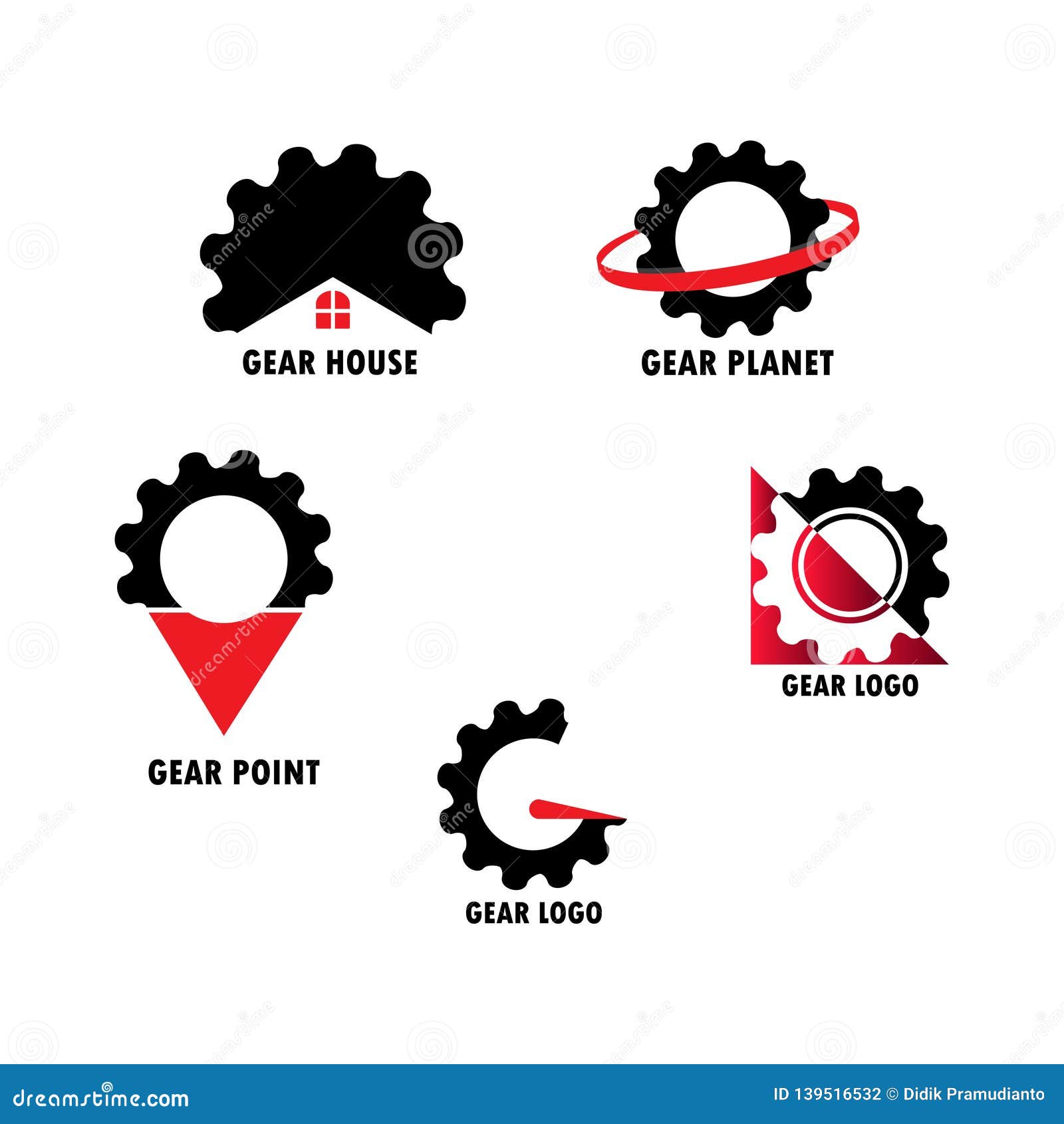 Gear set logo vector stock vector. Illustration of check - 139516532