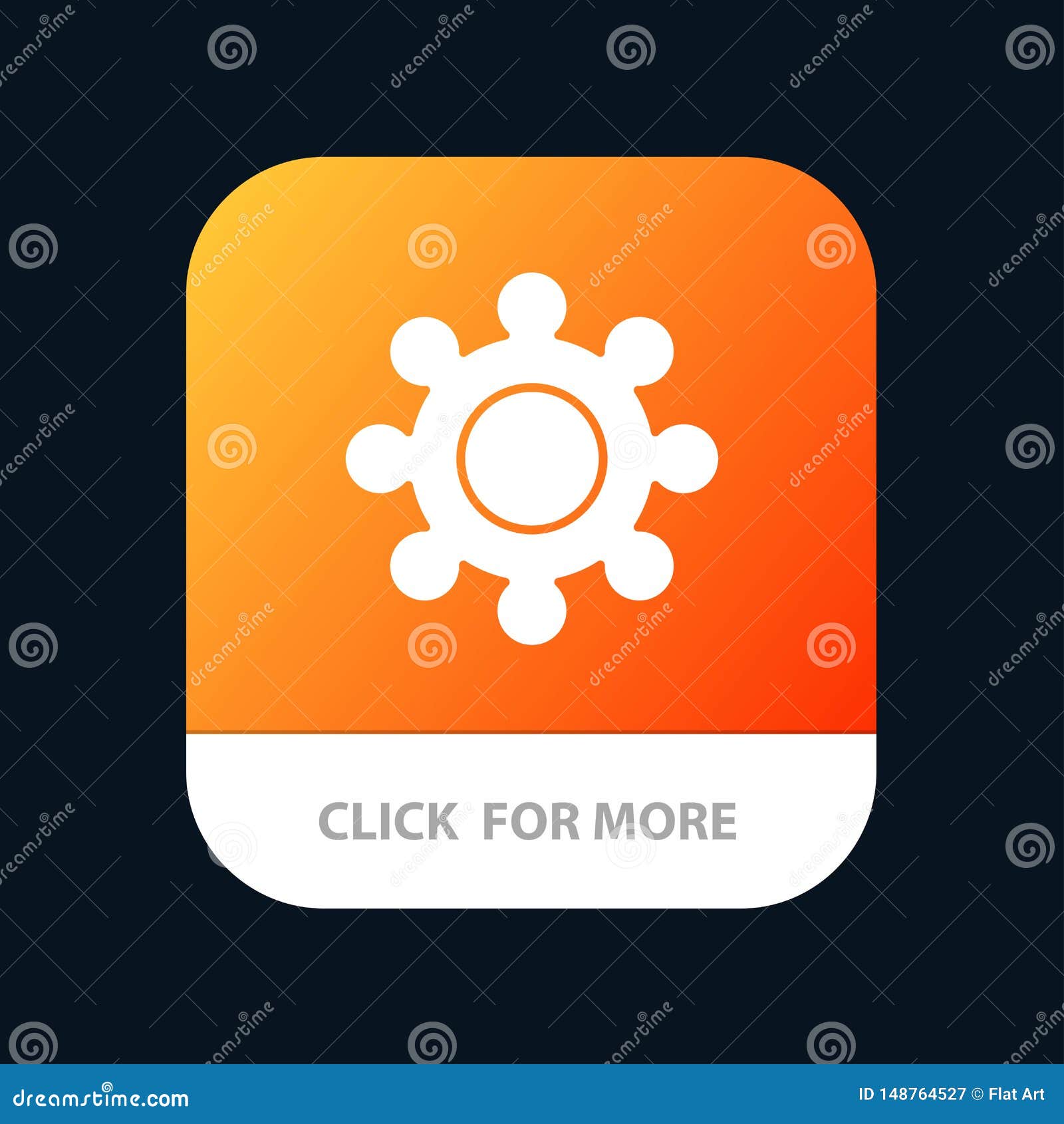 Gear, Setting, Cogs Mobile App Button. Android and IOS Glyph Version ...