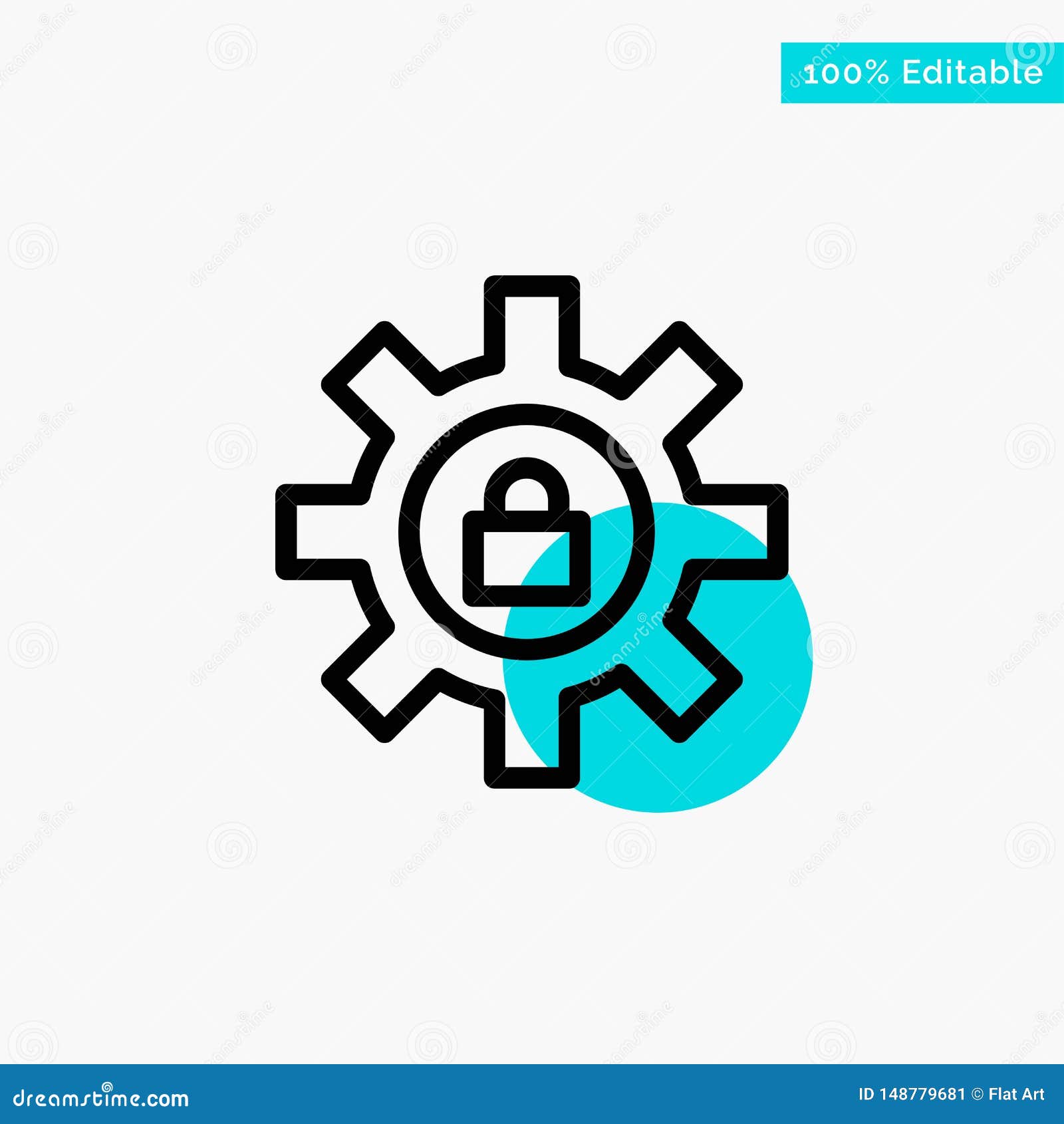 Gear, Setting, Lock, Support Turquoise Highlight Circle Point Vector ... Gear, Setting, Lock, Support Turquoise Highlight Circle Point Vector ...