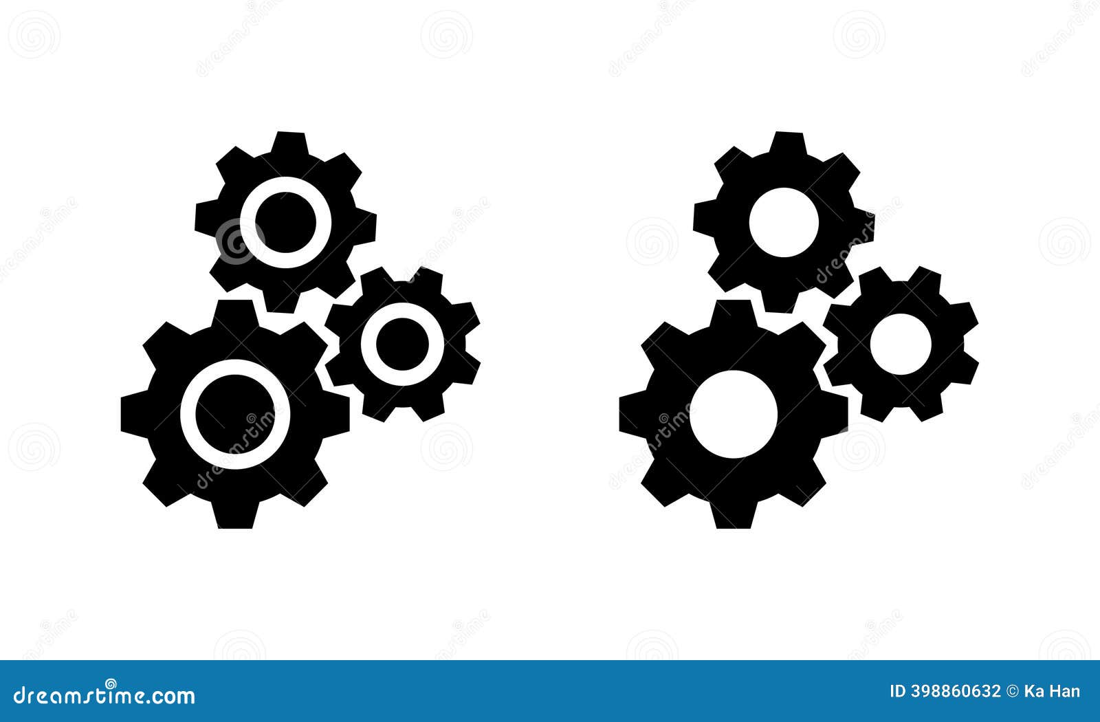 Gear Settings Icon Representing Process, Configuration, System Optimization, And Engineering ...