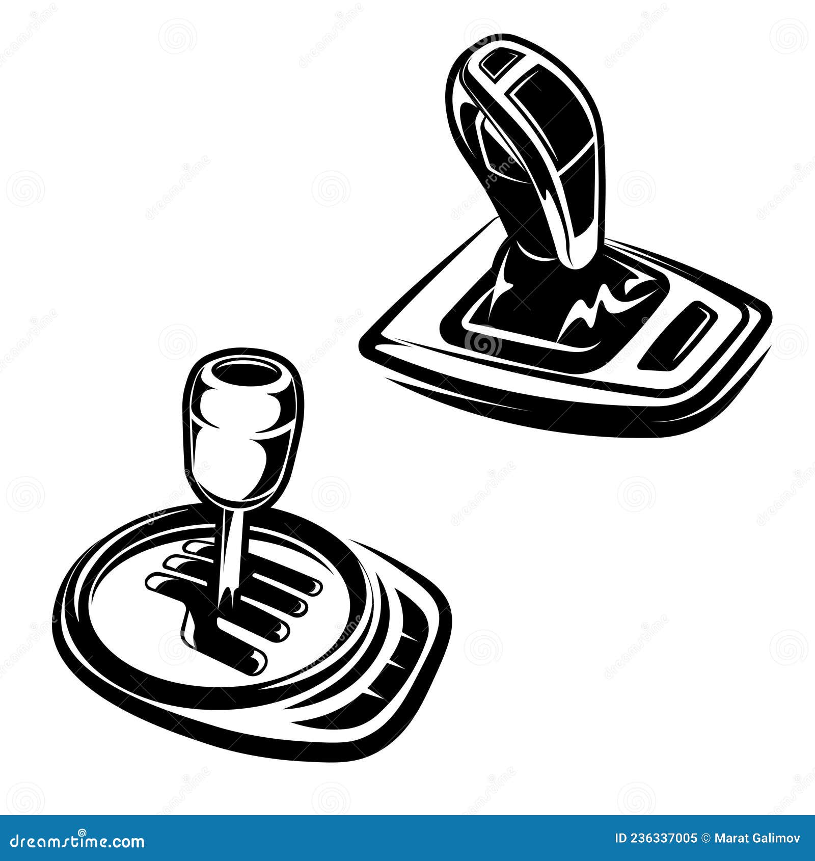 Gear Shift Auto Manual MT Transmission at Stock Vector - Illustration ...