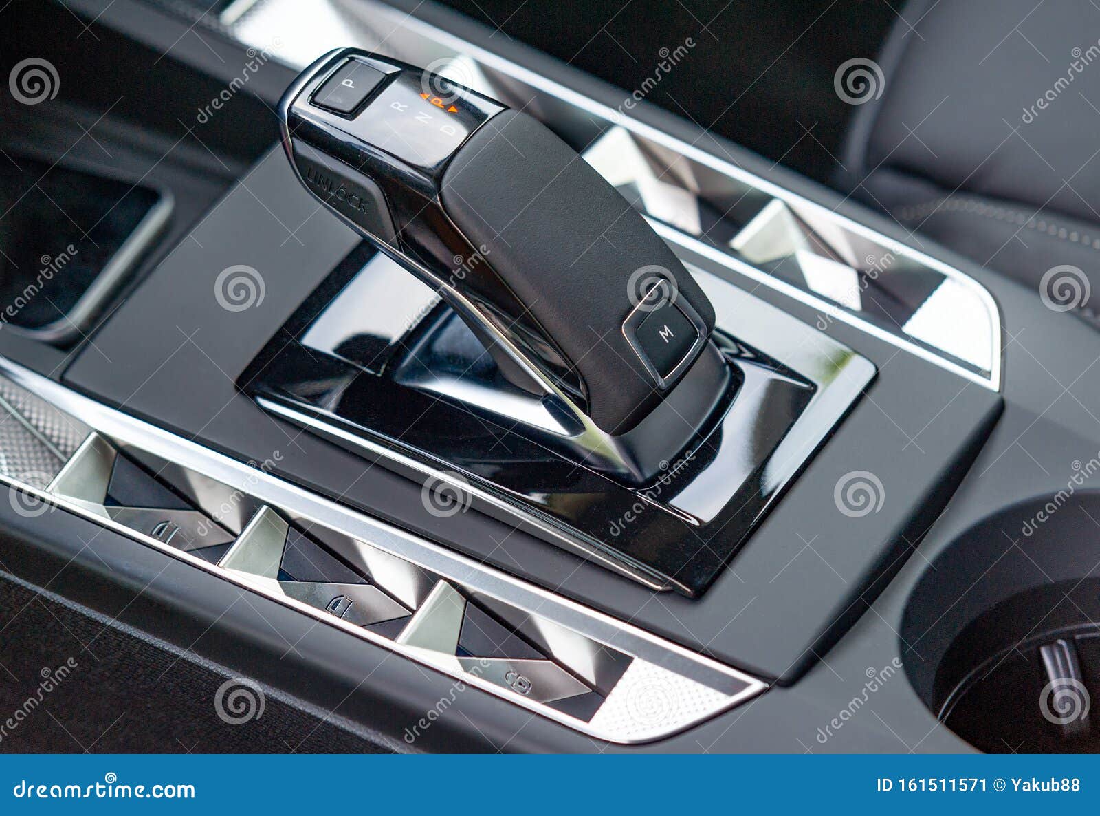 Gear shift in the car stock image. Image of transportation - 161511571