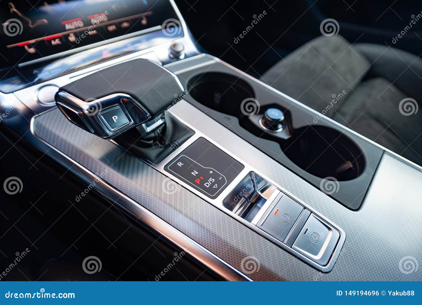 Gear shift in the car stock photo. Image of transport - 149194696