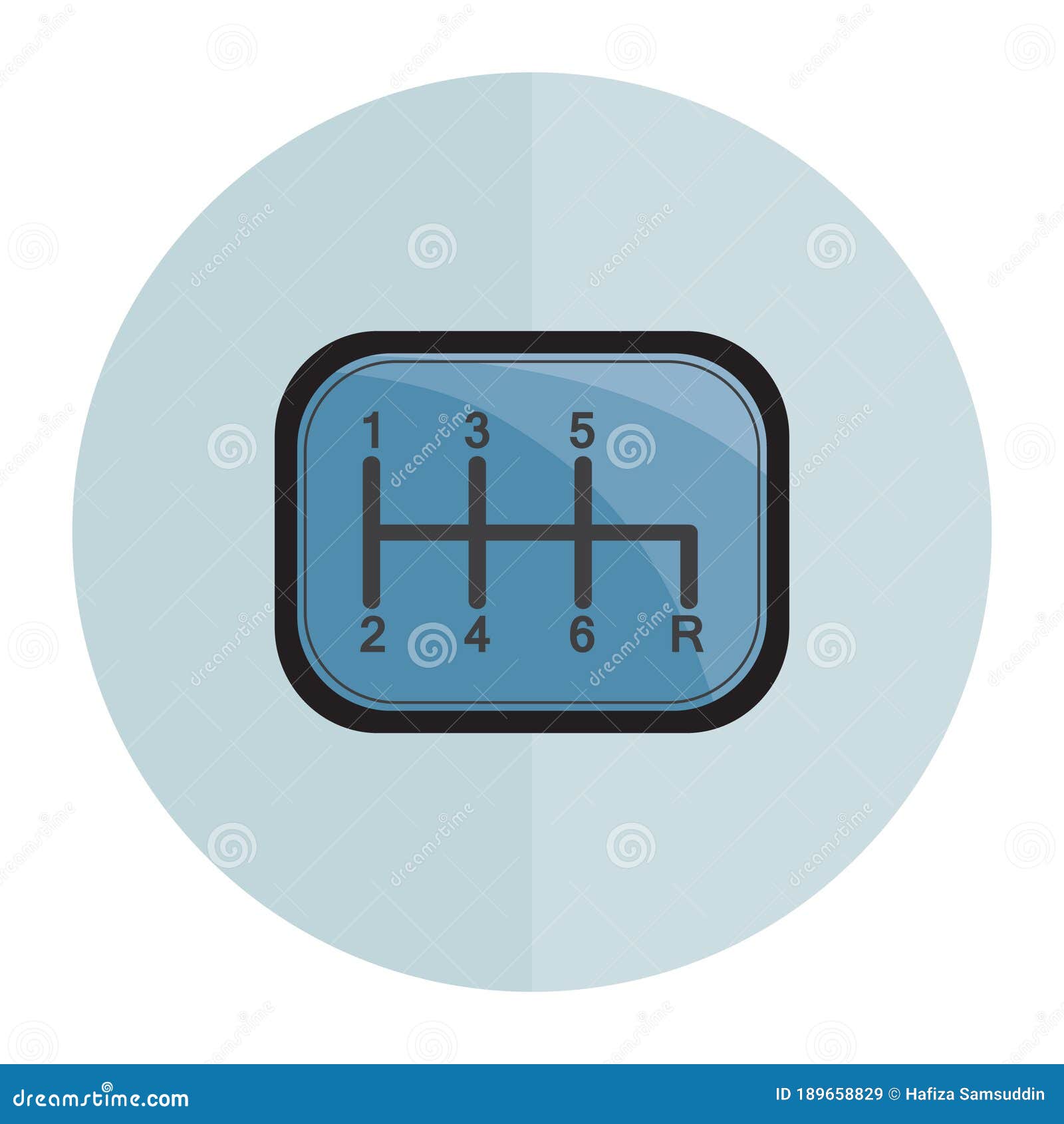 Gear Shift Diagram. Vector Illustration Decorative Design Stock Vector ...