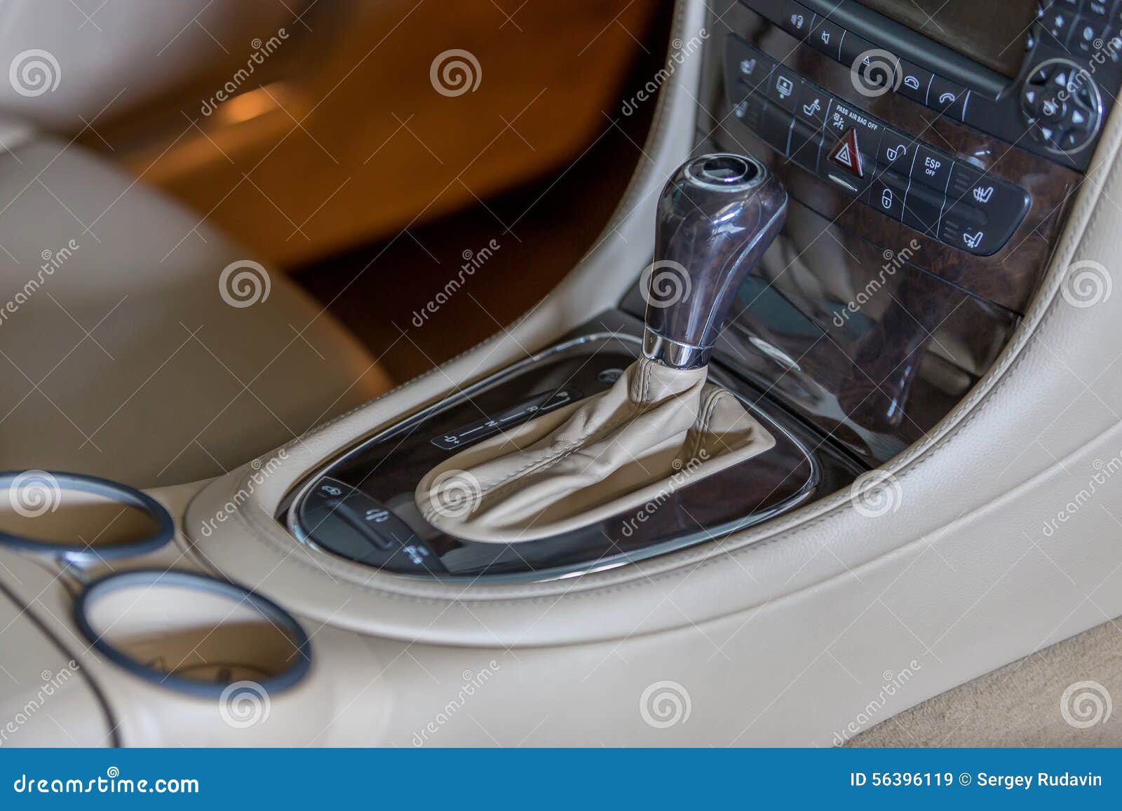 Gear shift handle stock image. Image of leather, gearstick - 56396119
