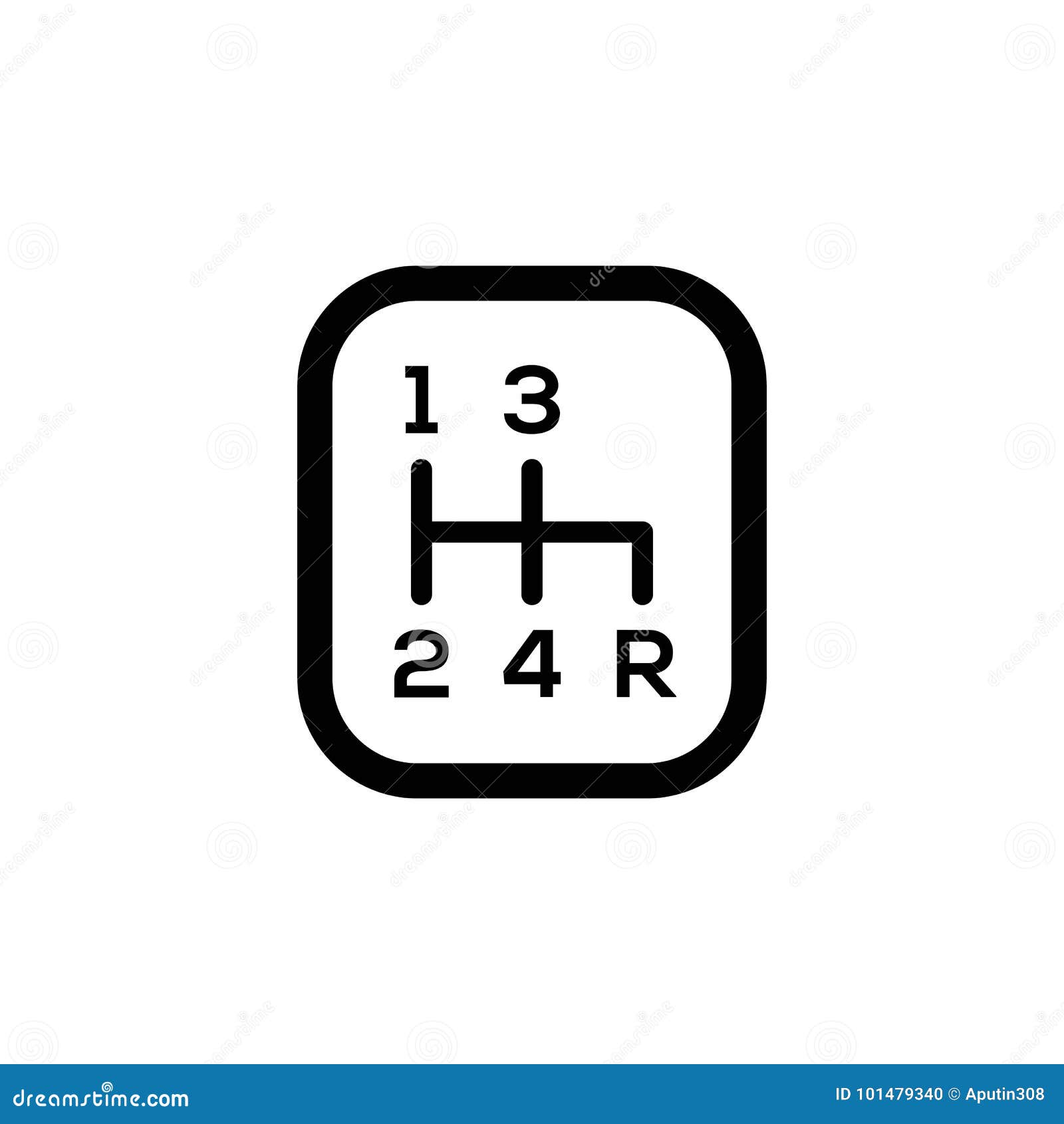 Gear Shift Knob Vector Icon Stock Vector - Illustration of metal ...