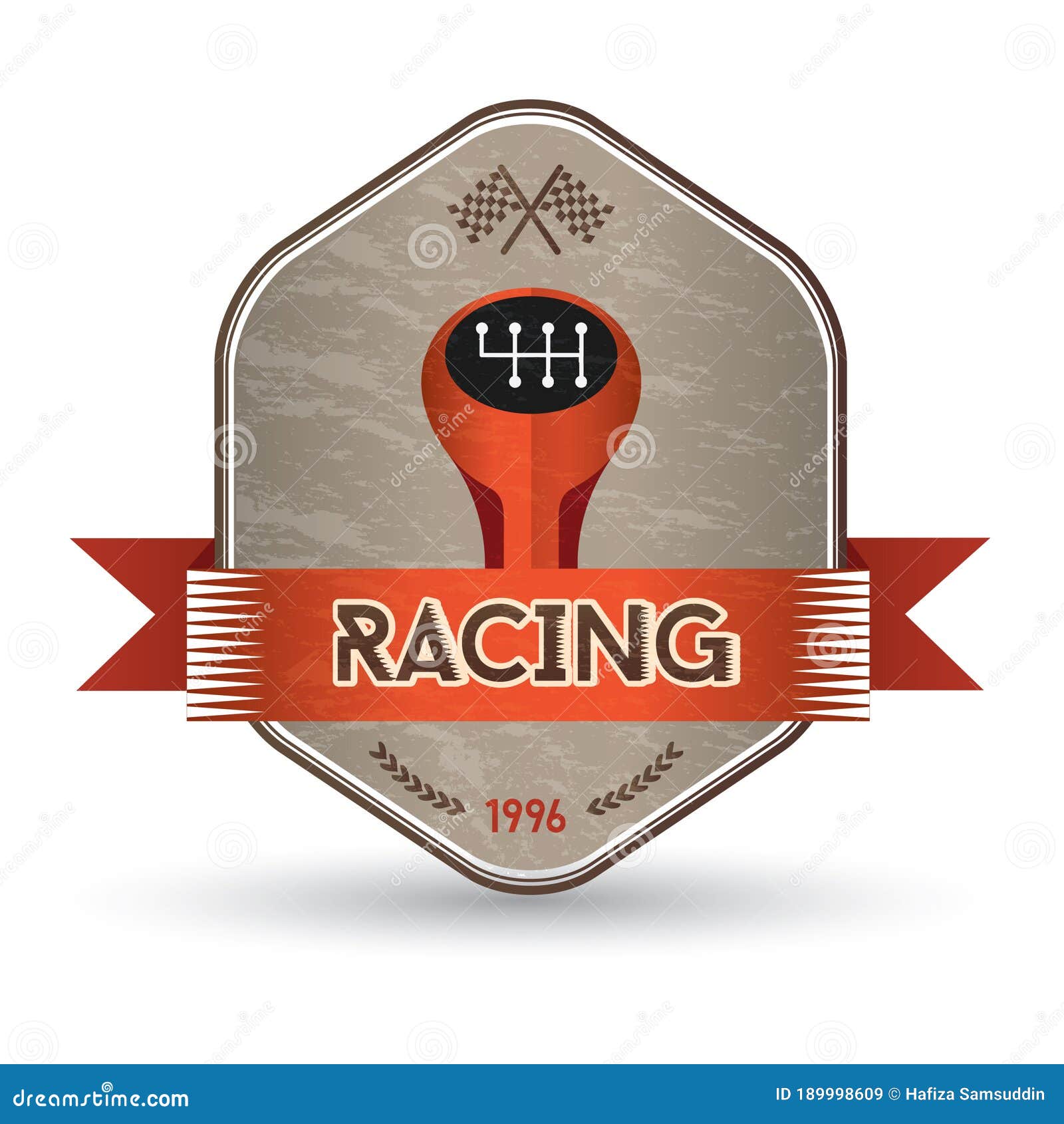 Gear Shift Label. Vector Illustration Decorative Design Stock Vector ...
