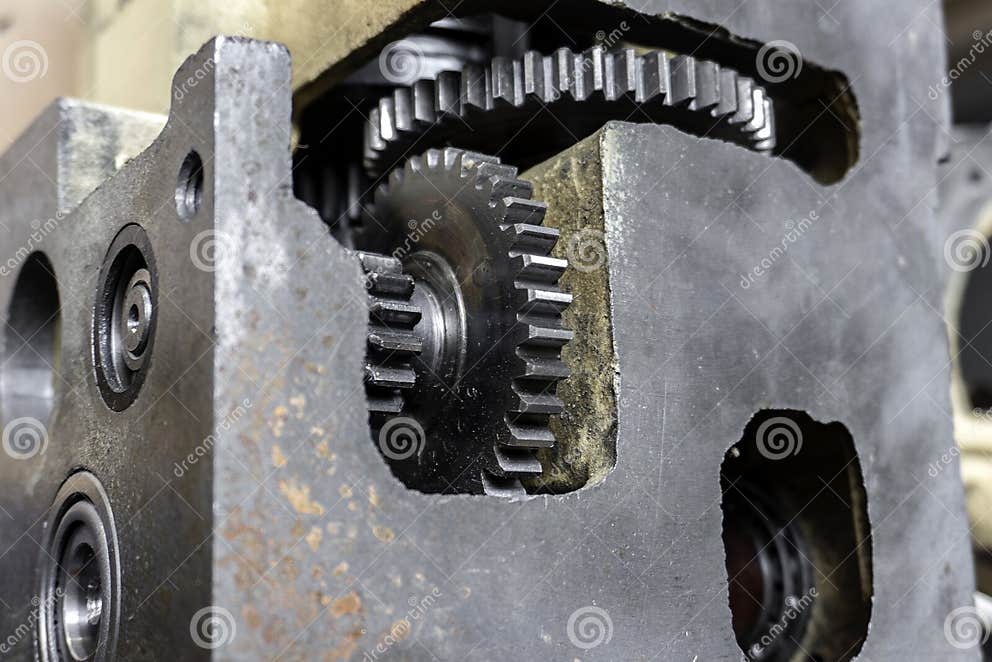 Gear Gear Shift Mechanism in a Mechanical Engineering Machine Tool ...