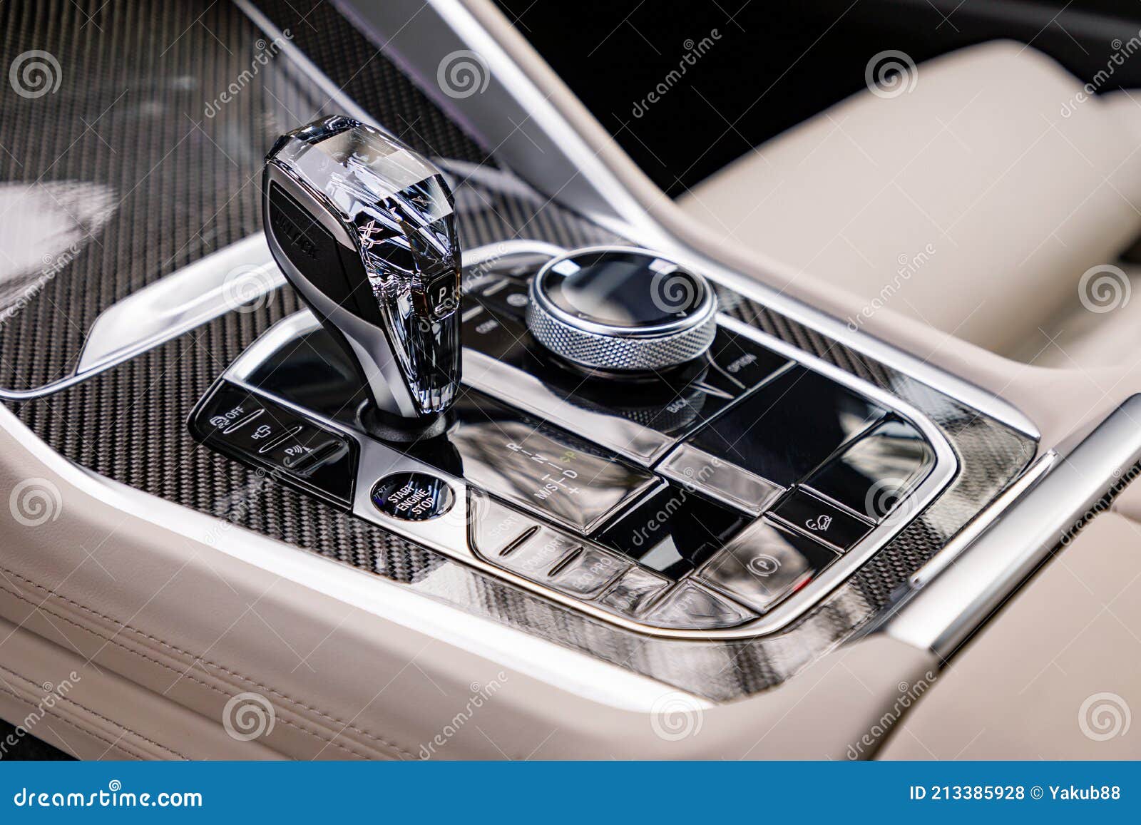 Gear shift in a car stock photo. Image of automotive - 213385928