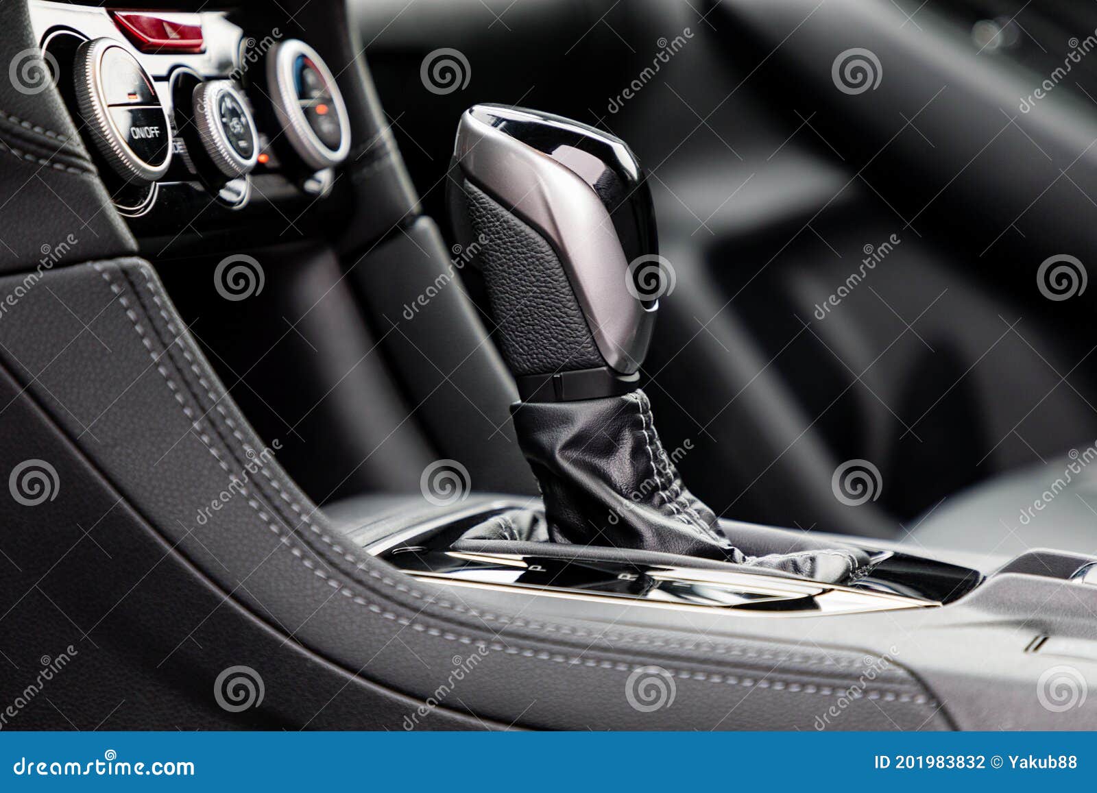 Gear shift in a car stock photo. Image of controls, technology - 201983832