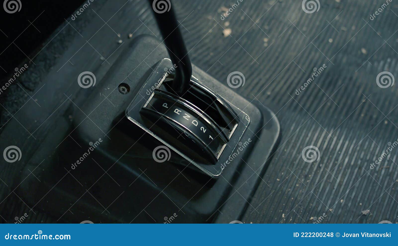 Gear Shift Retro Old and Dirty. Close-Up Stock Photo - Image of gear ...