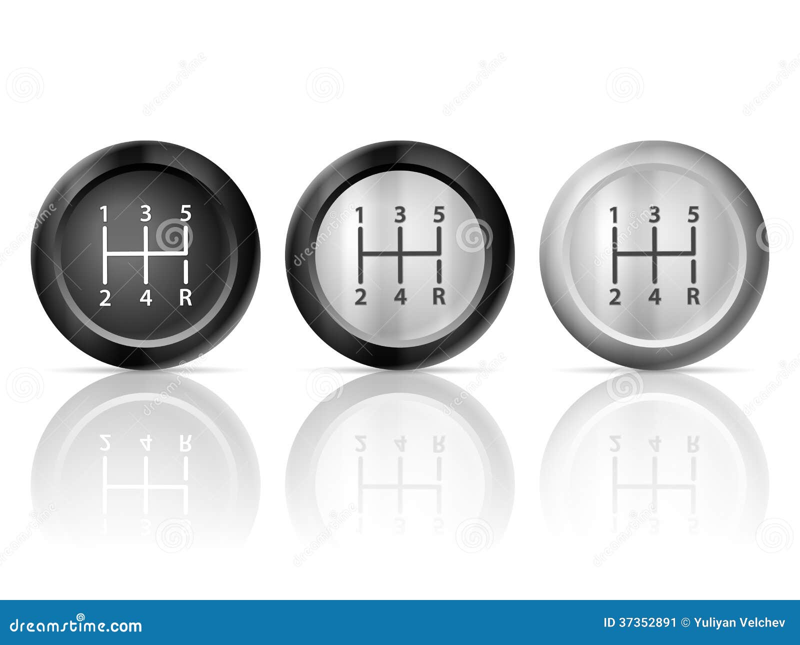 Gear Shift Cartoon Vector | CartoonDealer.com #37352891