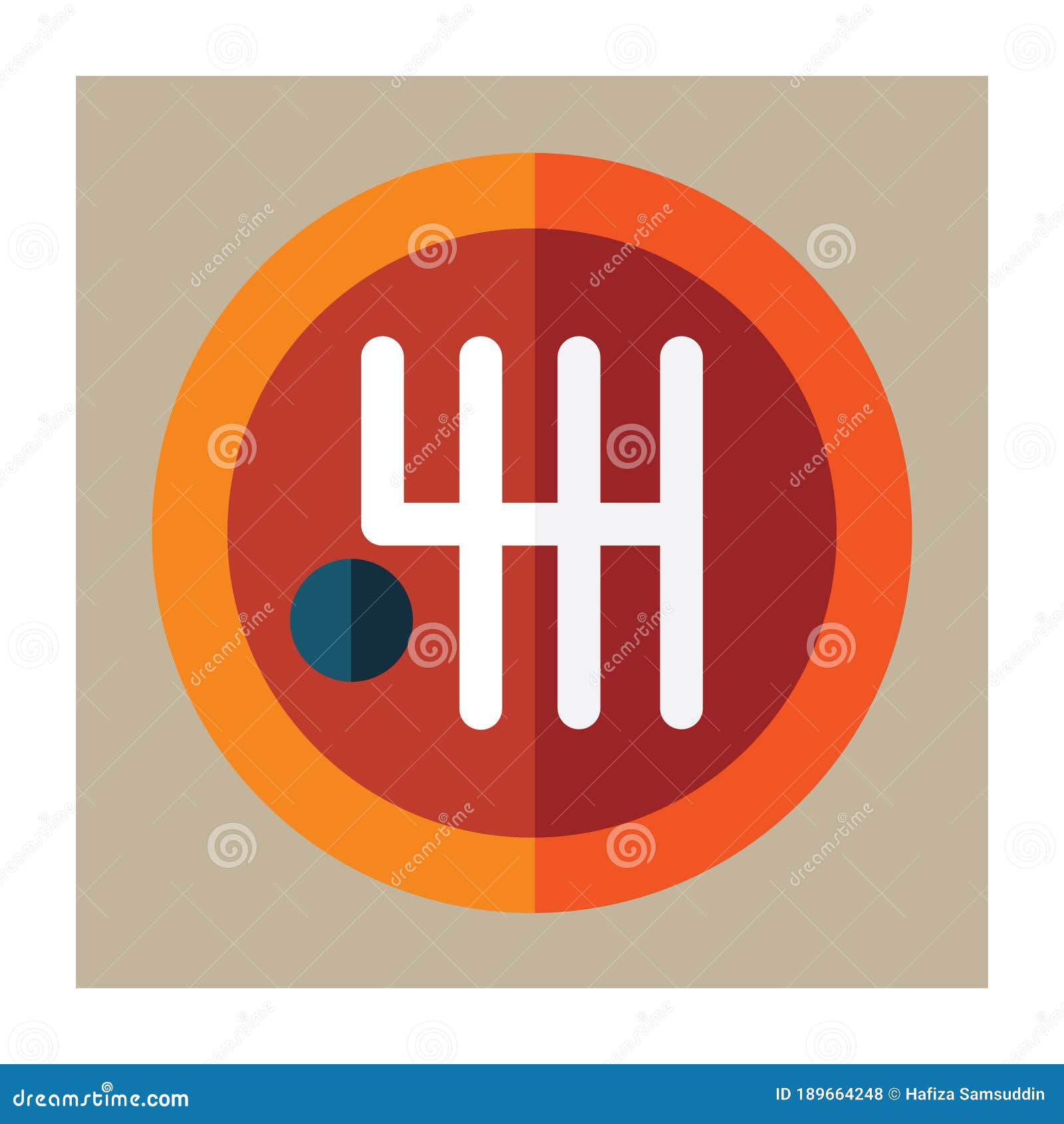 Gear Shifter. Vector Illustration Decorative Design Stock Vector ...