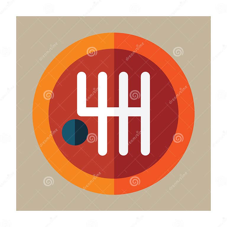 Gear Shifter. Vector Illustration Decorative Design Stock Vector ...