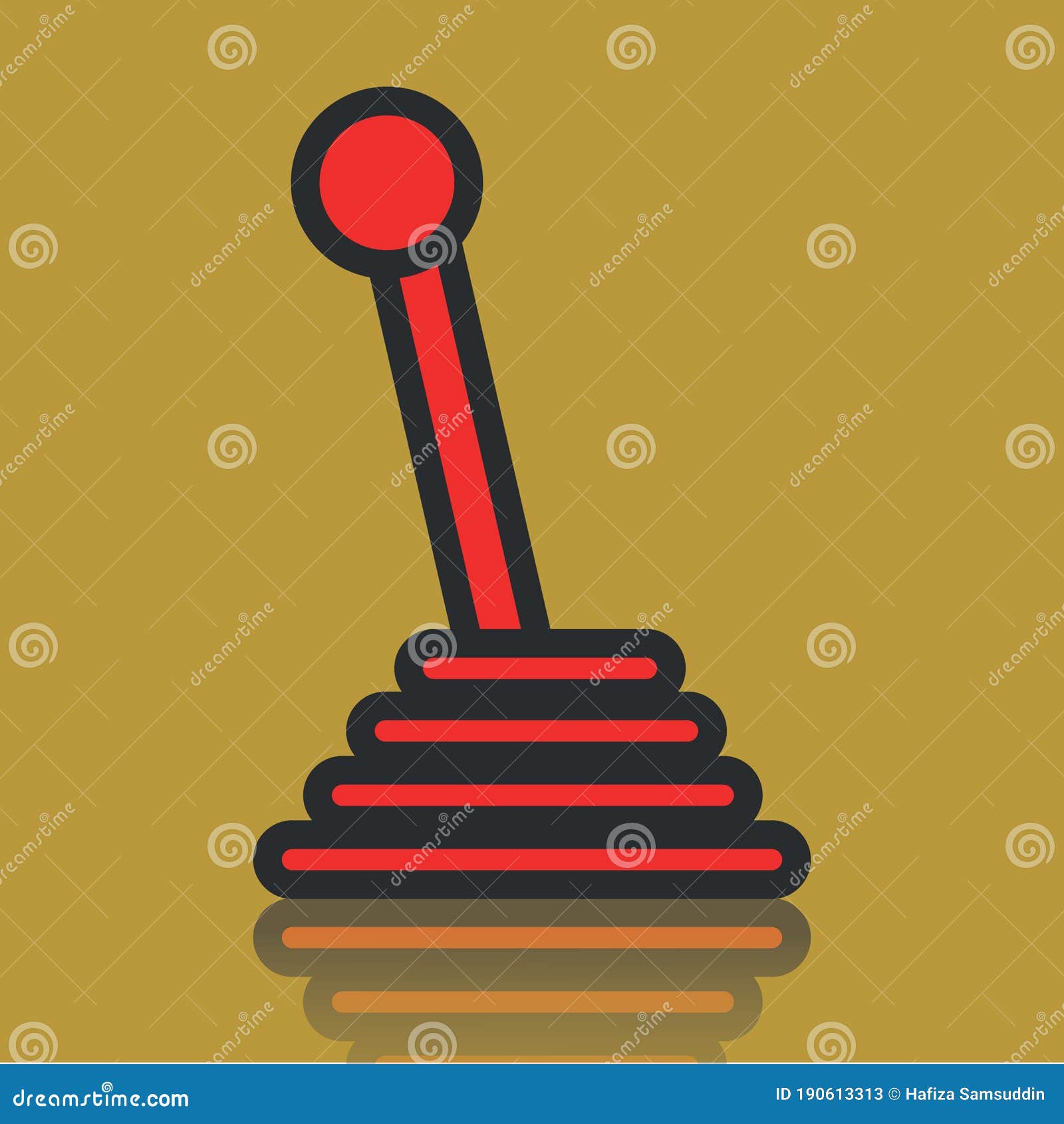 Gear Shifter. Vector Illustration Decorative Design Stock Vector ...