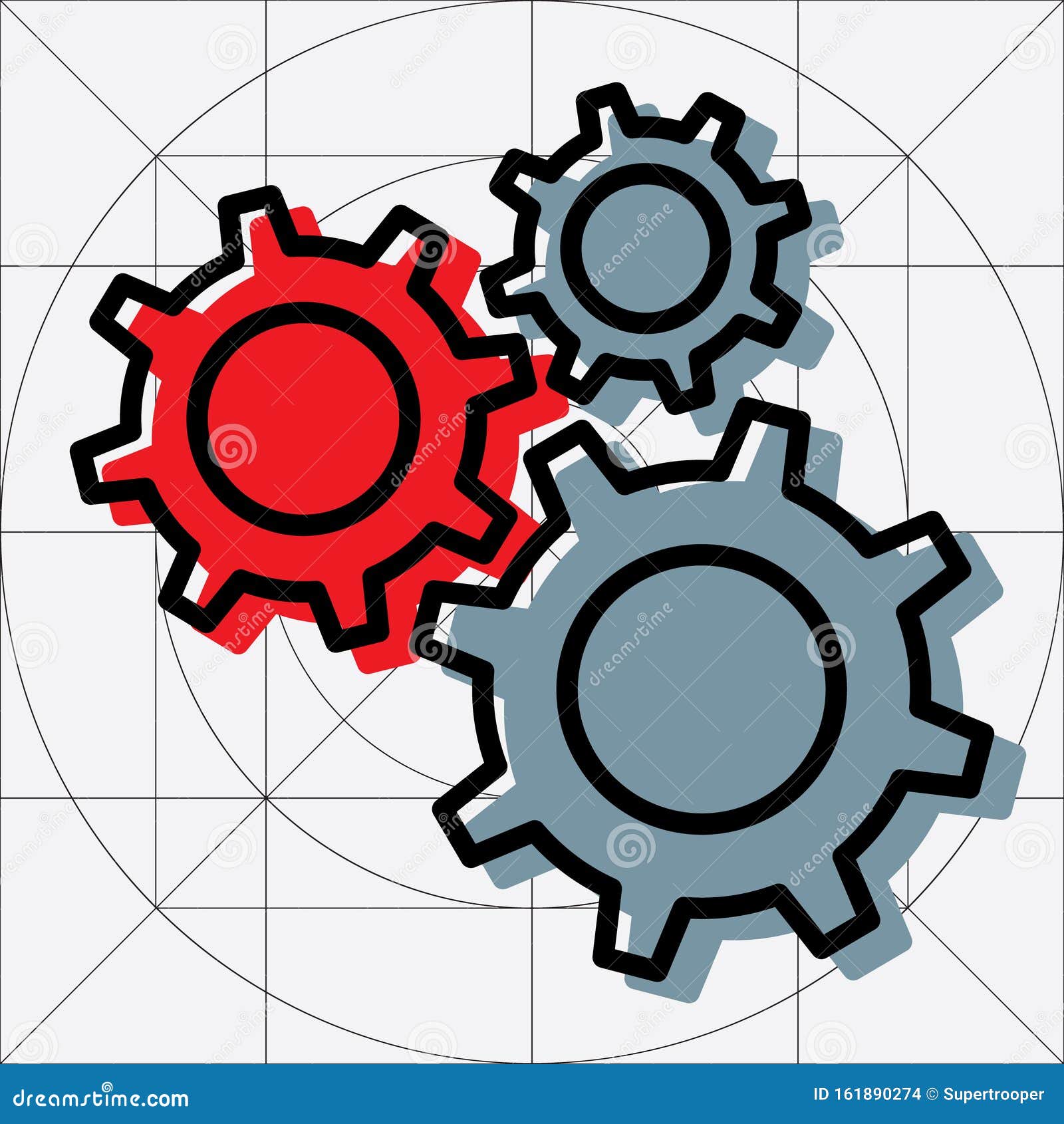 Gear Simple Vector Icon, Cog Wheel Pictogram, Settings Symbol, Engine ...