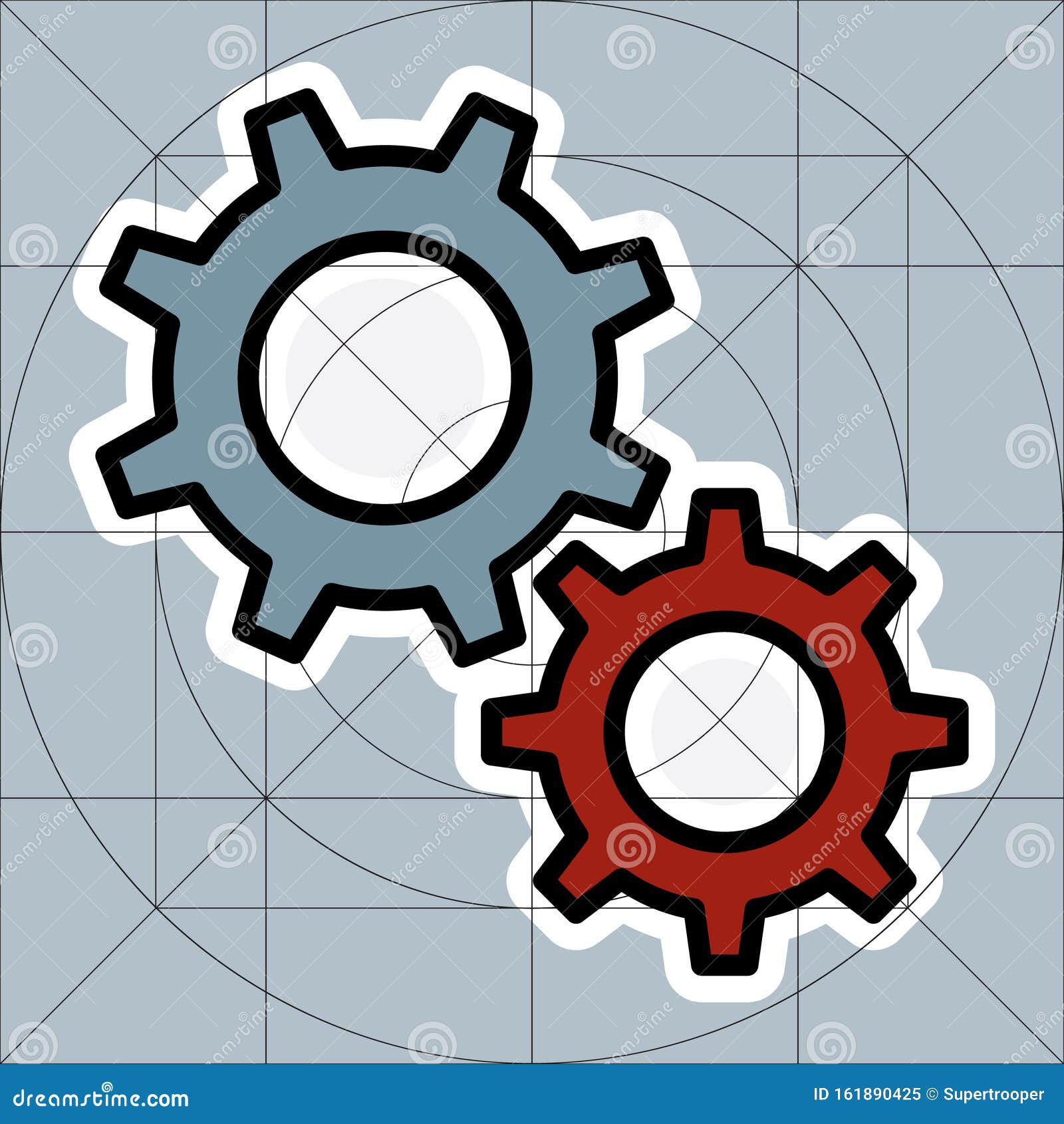 Gear Simple Vector Icon, Cog Wheel Pictogram, Settings Symbol, Engine ...