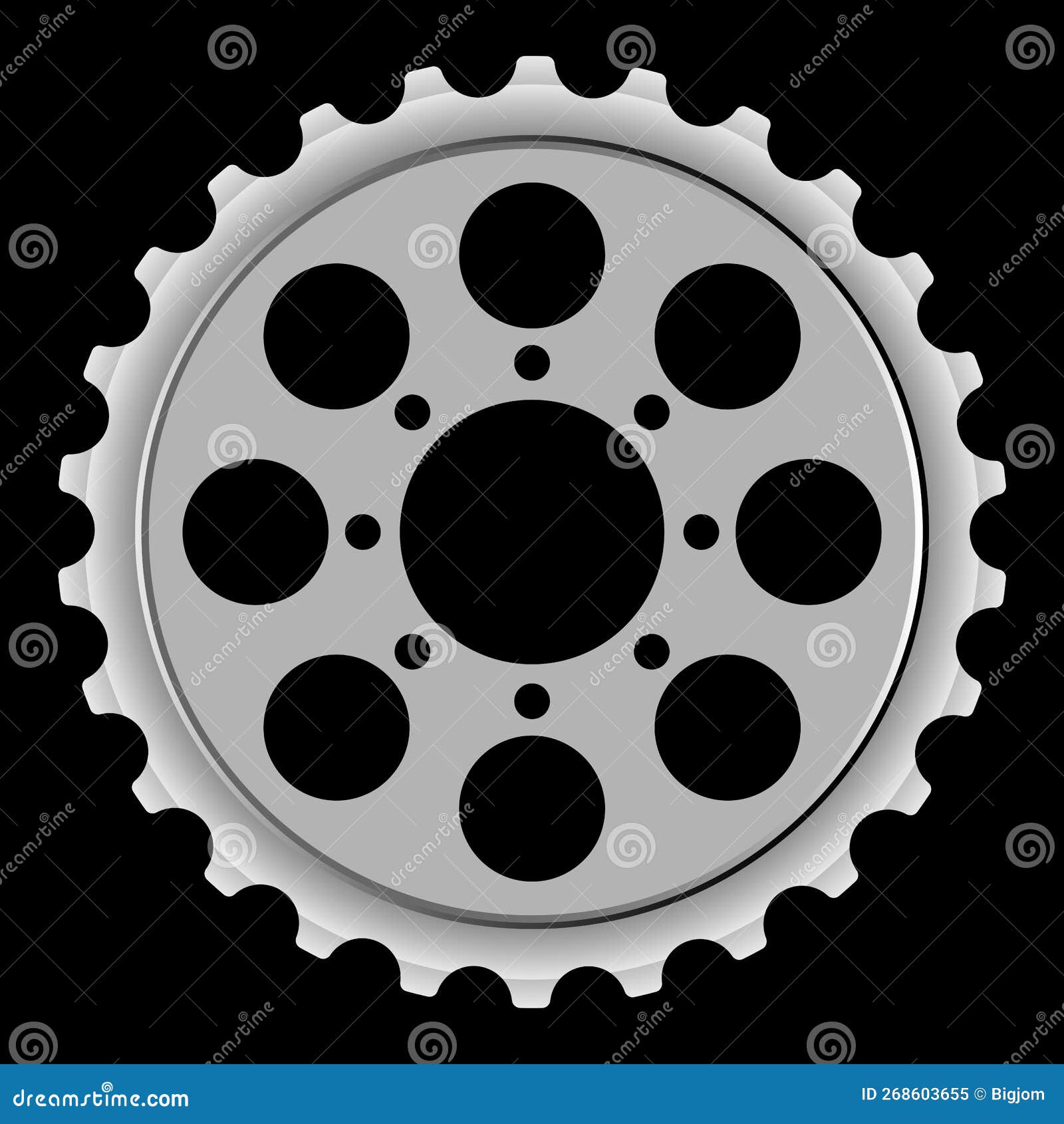 Sprocket Background Vector Illustration | CartoonDealer.com #6388564