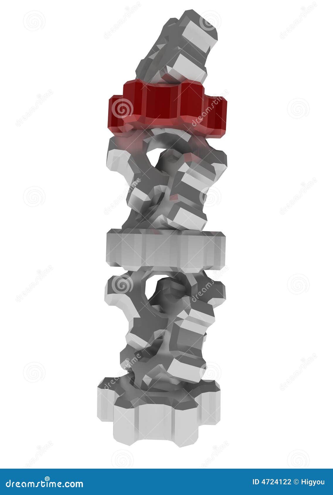 Gear Stack stock illustration. Illustration of stand, rendering - 4724122