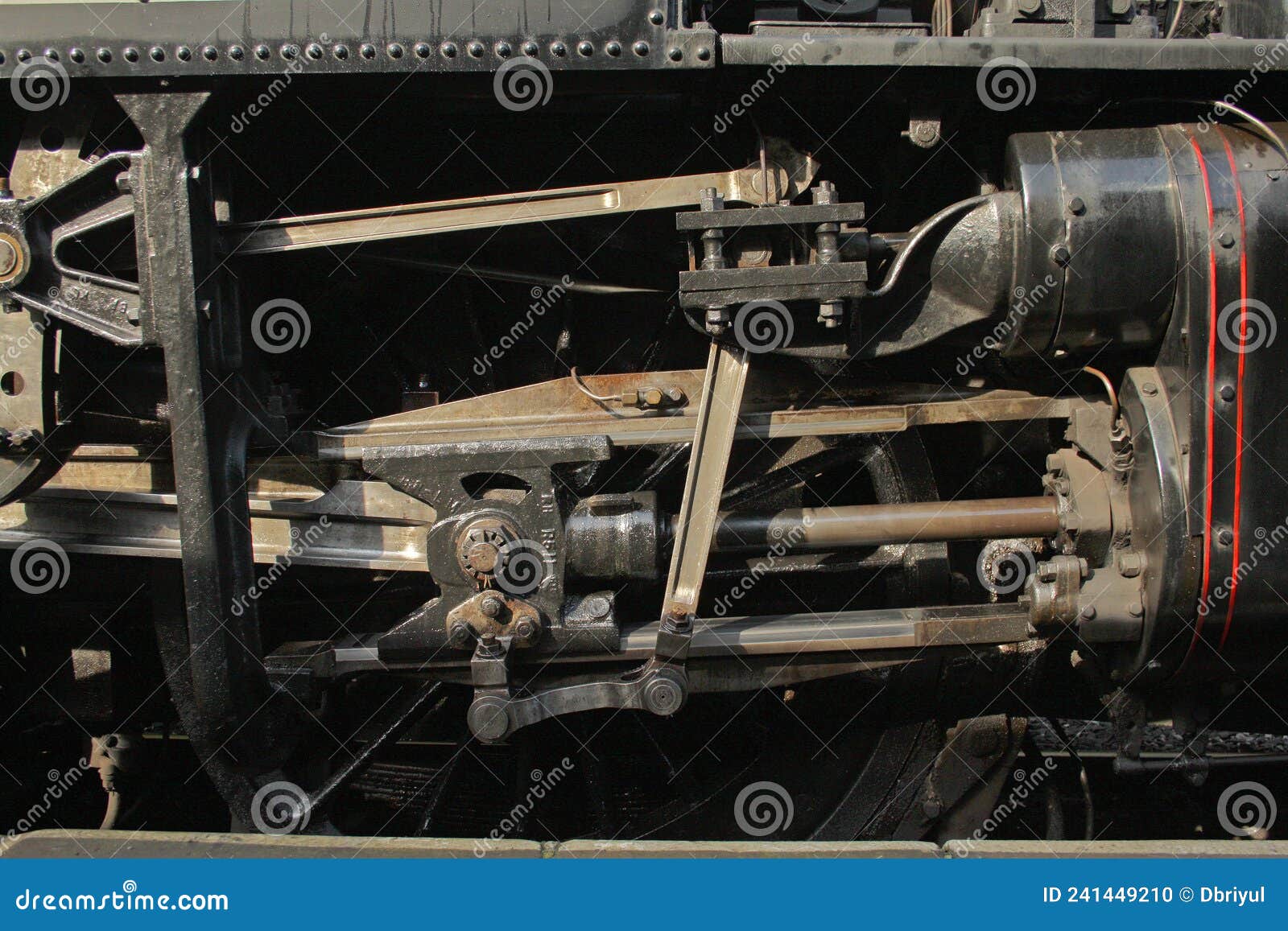 Gear from Steam Engine Train in Station Stock Photo - Image of closeup ...