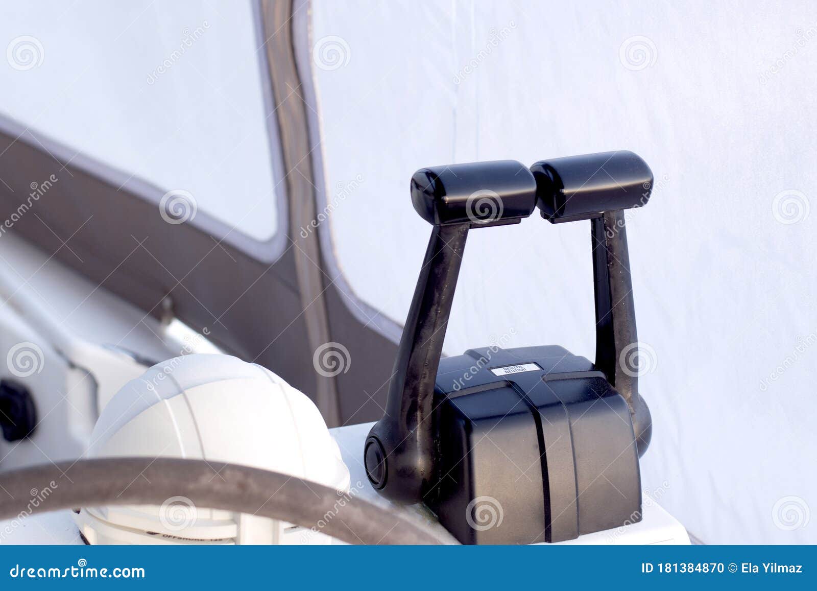 Gear Stick Control of Sail Soat in Neutral Position Stock Photo - Image ...