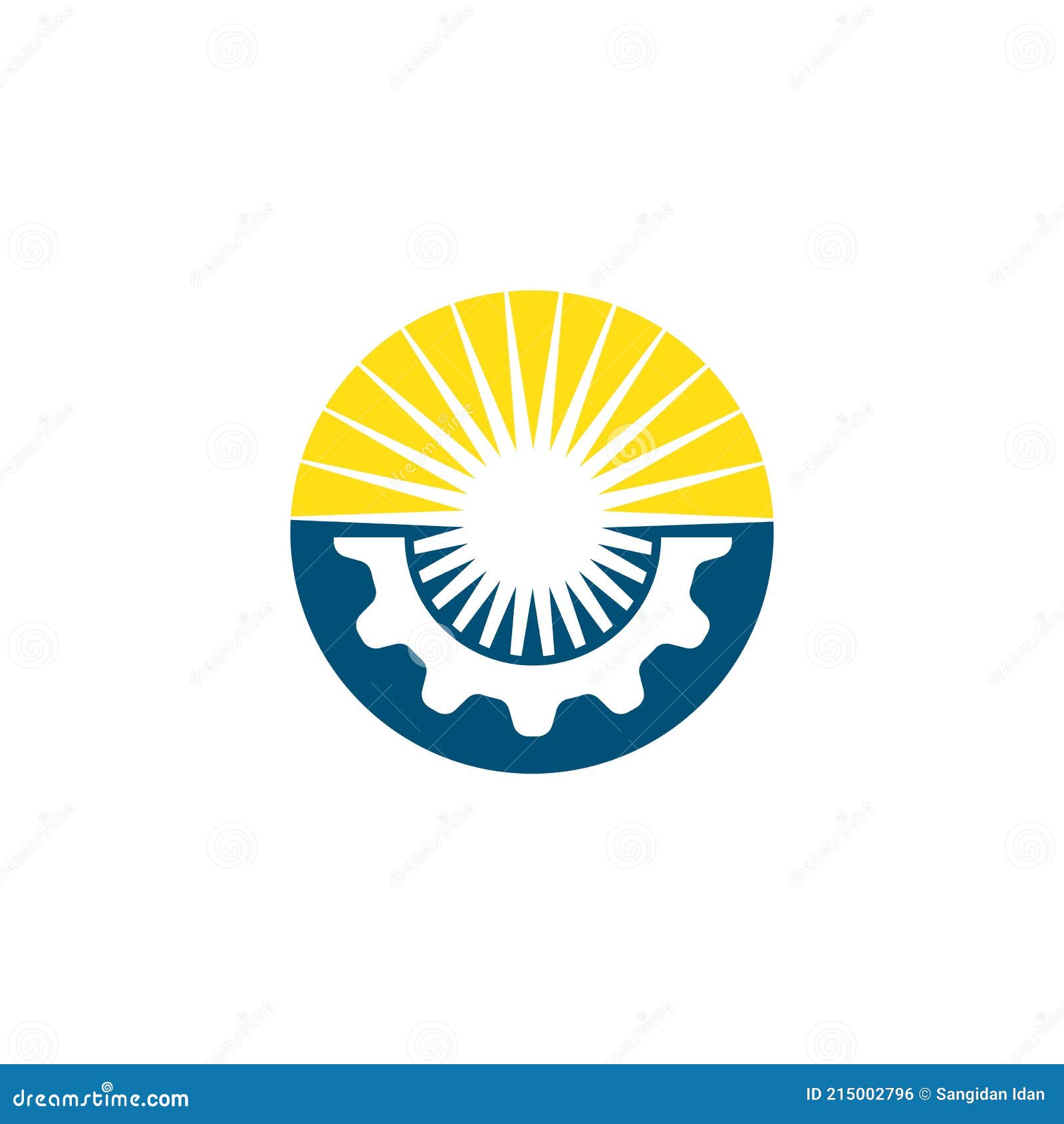 Gear Sun Vector Icon Illustration Design Stock Vector - Illustration of ...