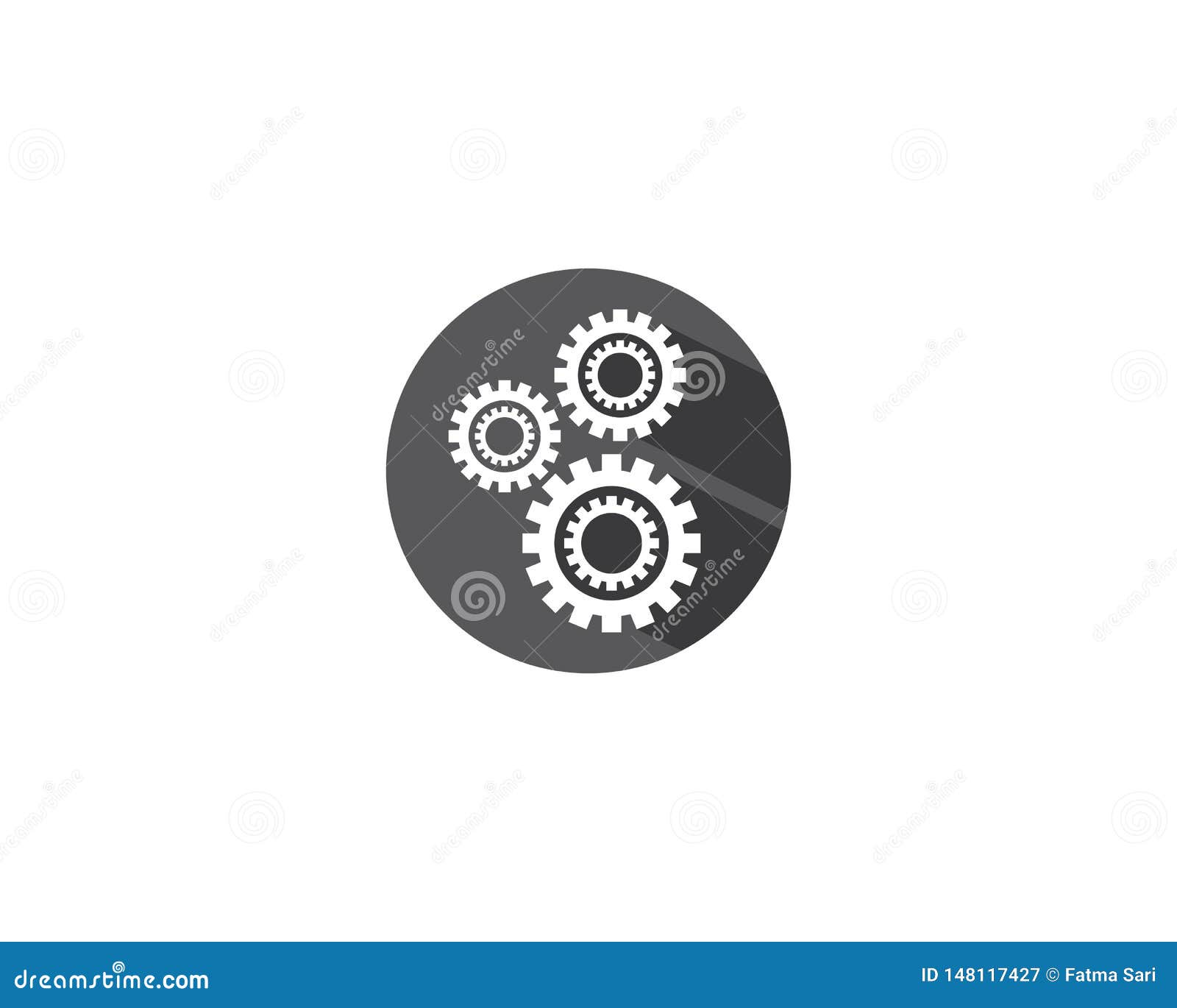 Gear symbol illustration stock vector. Illustration of creative - 148117427