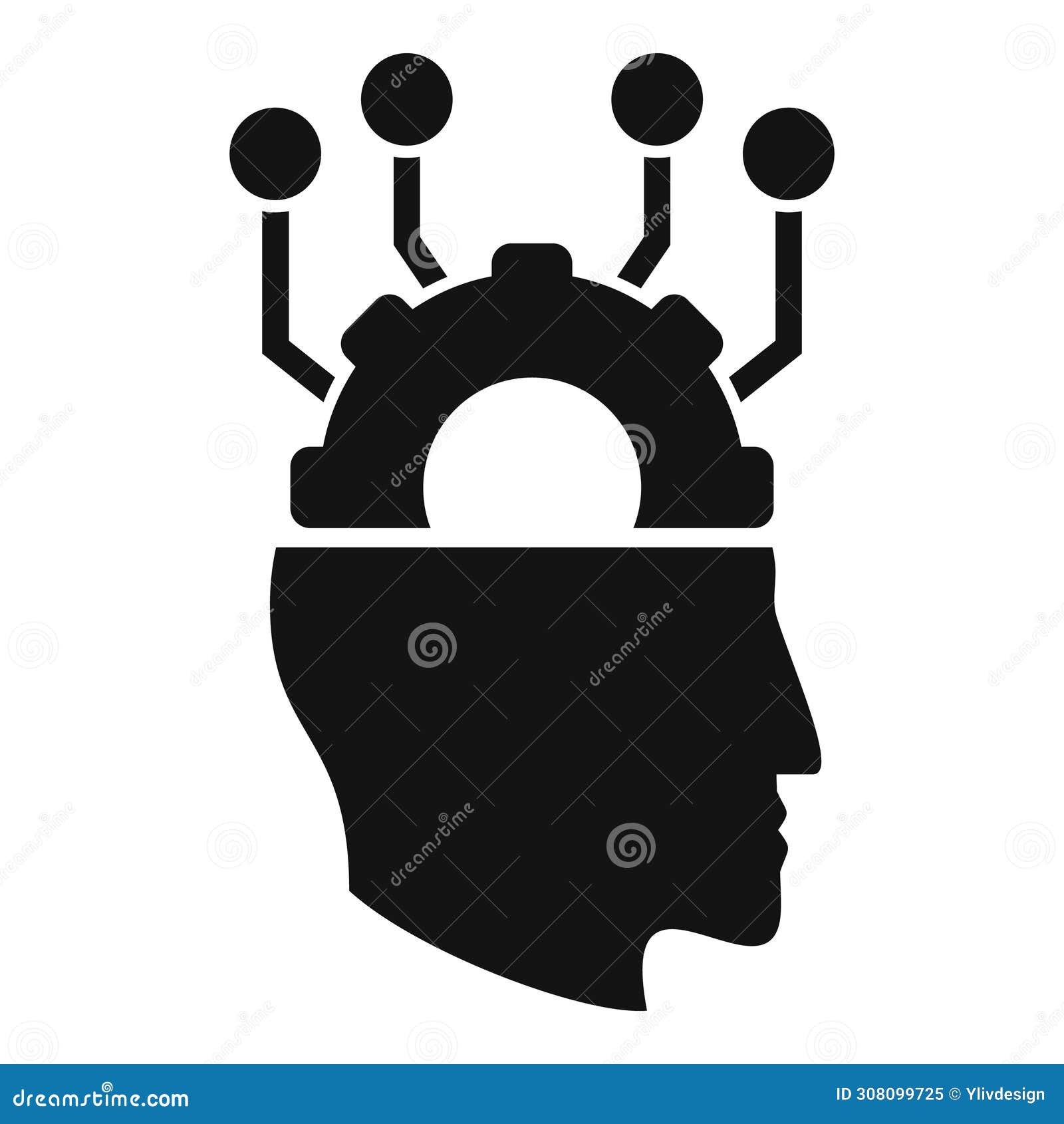 Gear System Memory Icon Simple Vector. Care Lost Stock Vector ...
