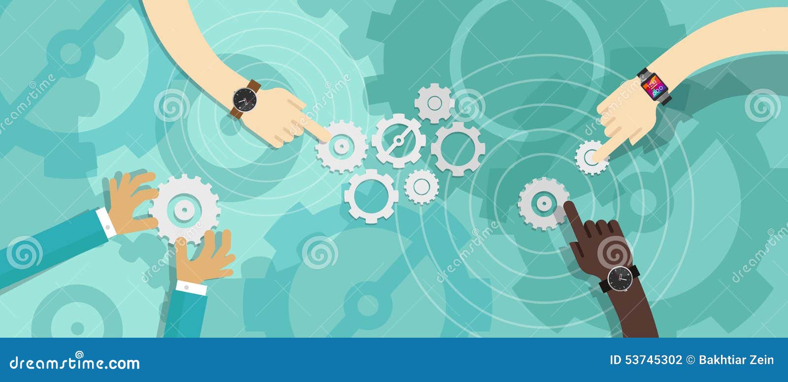 Gear Team Logo, Gear Team Work With Star Logo Concept Vector ...