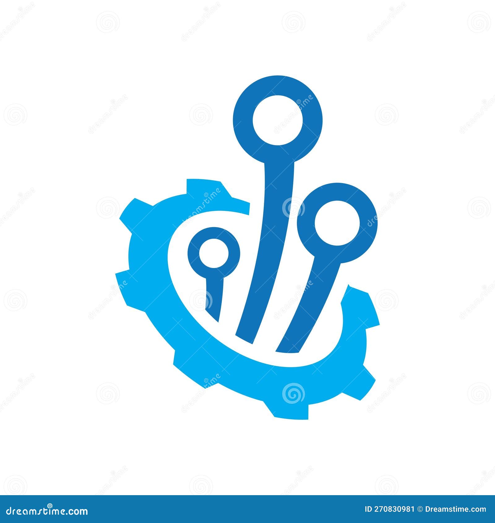 Gear tech logo images stock vector. Illustration of tech - 270830981