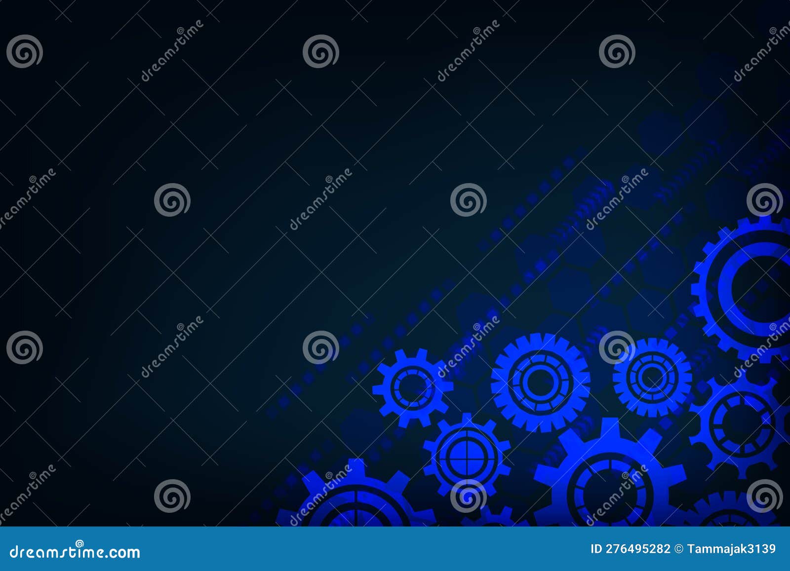 Gear Technology Template with Dark and Blue Color Style. Gear Style ...