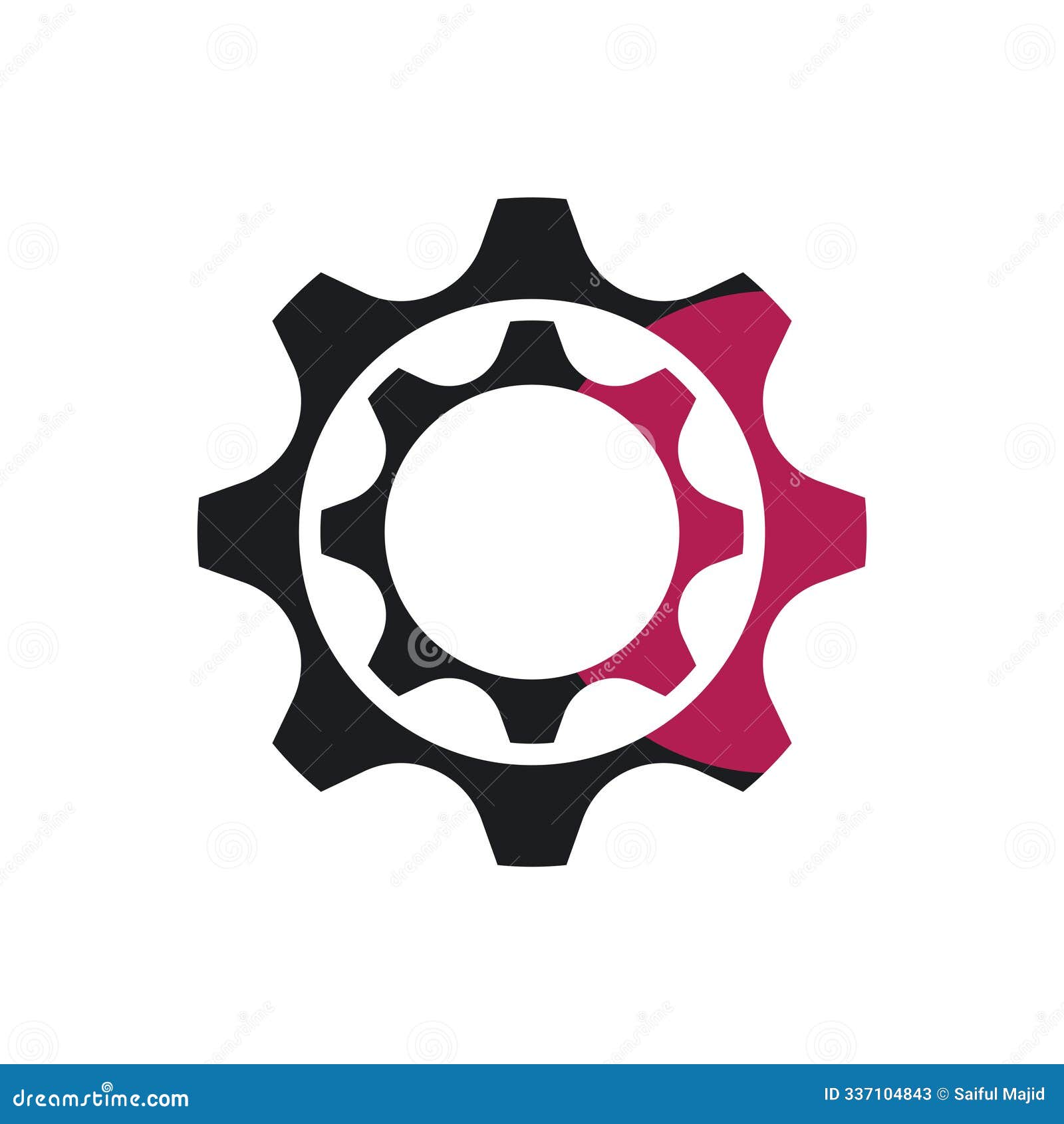 Gear Template Icon stock illustration. Illustration of technical ...