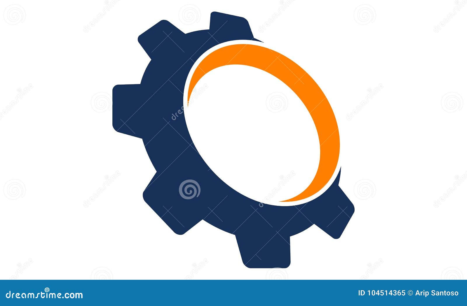Gear Template Template stock vector. Illustration of mechanism - 104514365