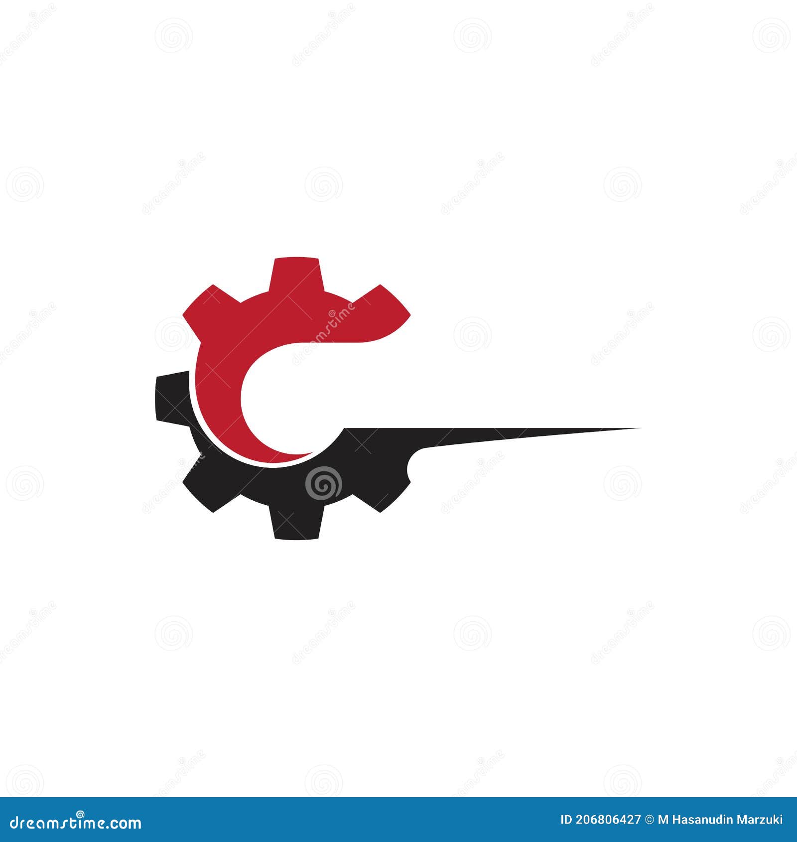 Gear Template vector stock vector. Illustration of design - 206806427