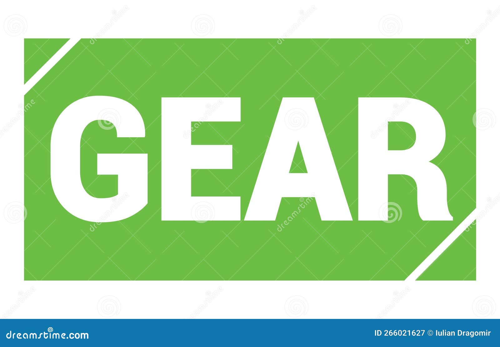 GEAR Text Written on Green Stamp Sign Stock Illustration - Illustration ...