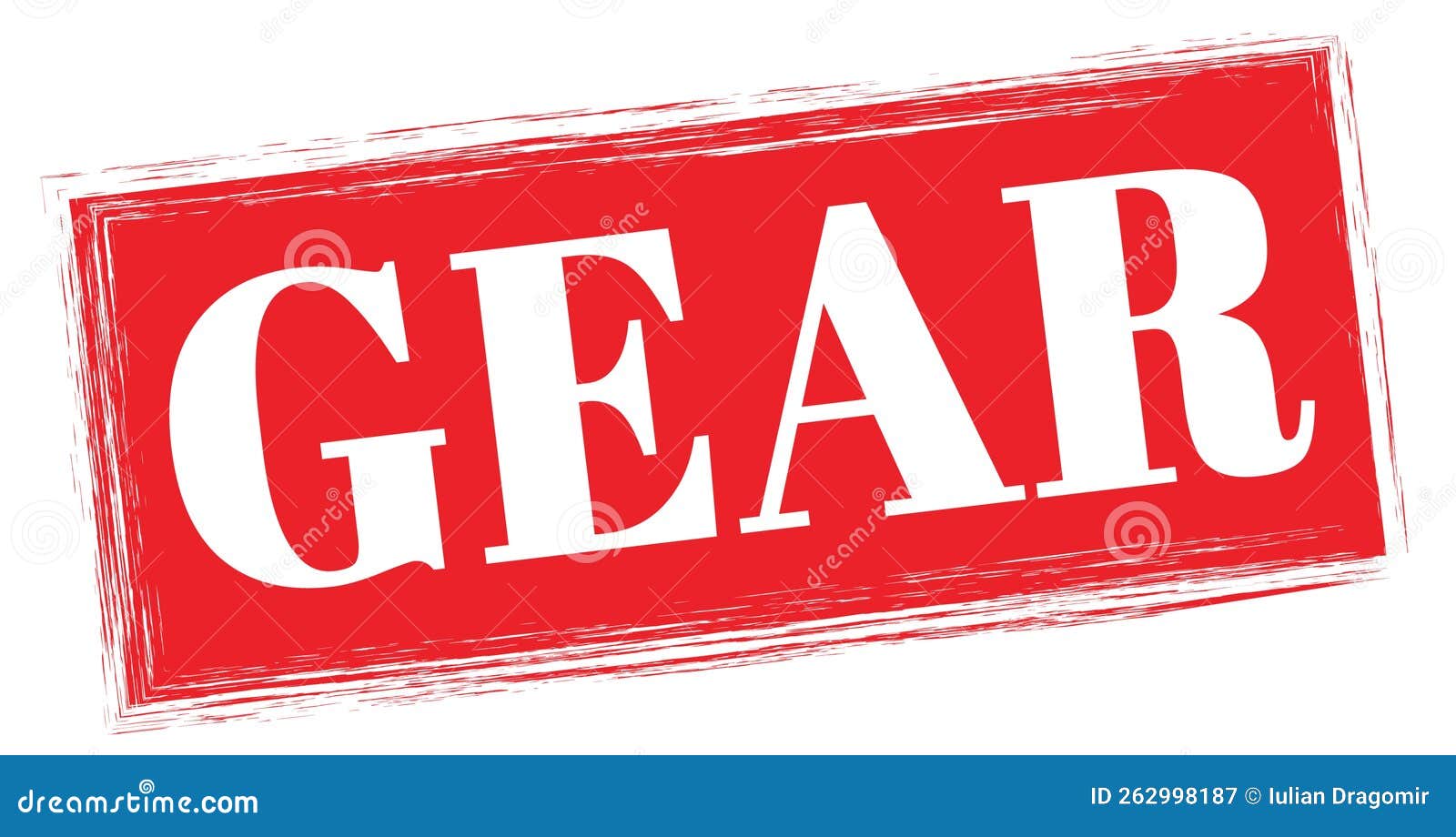 GEAR Text Written on Red Stamp Sign Stock Illustration - Illustration ...