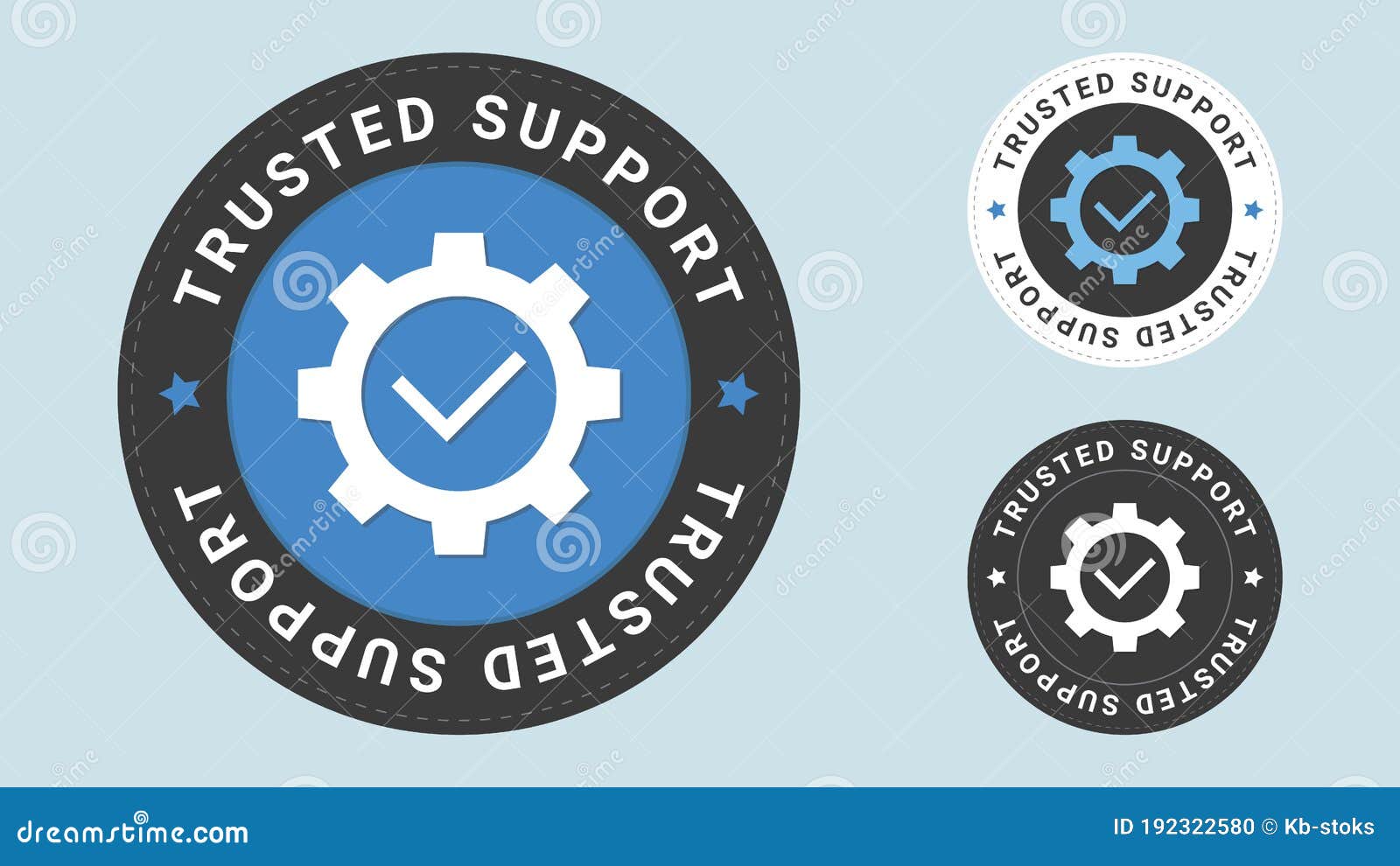 Trusted Support Stamp Vector Illustration. Stock Vector - Illustration ...